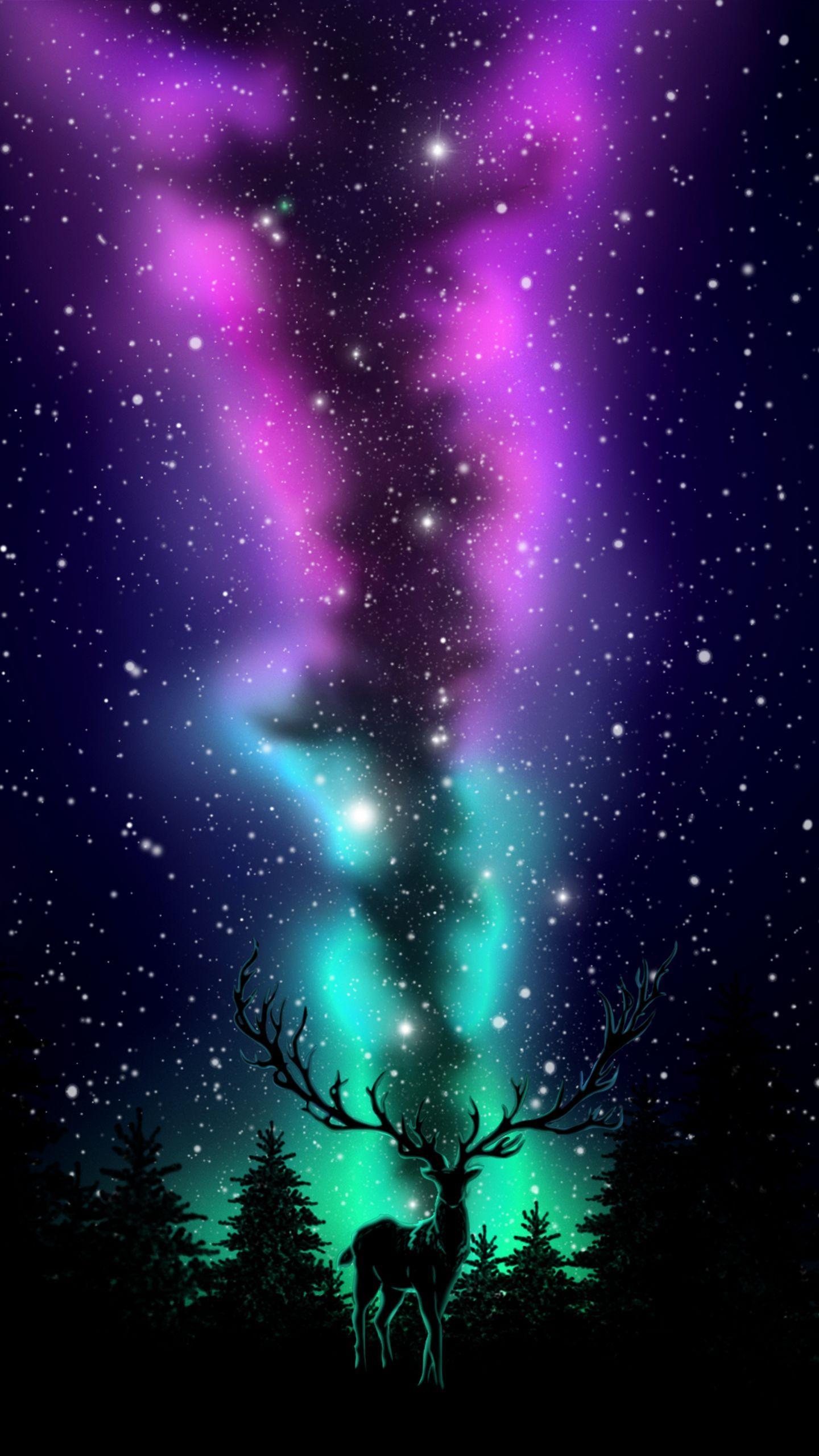 Galaxy Deer Wallpapers - Top Free Galaxy Deer Backgrounds - WallpaperAccess