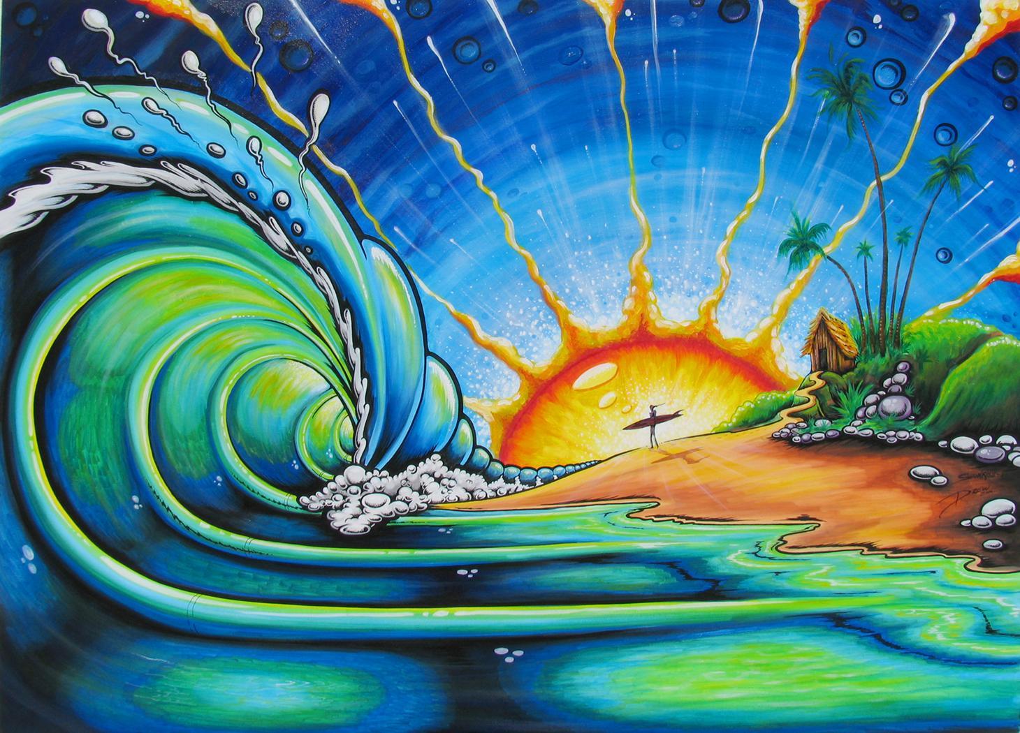Surf Art Wallpapers - Top Free Surf Art Backgrounds - WallpaperAccess