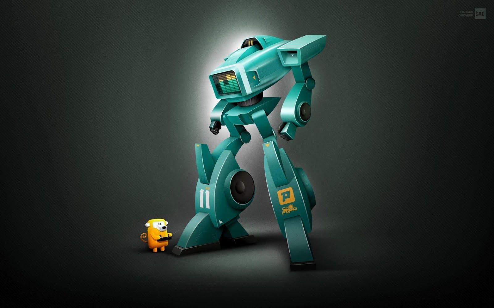 3D Robot Desktop Wallpapers - Top Free 3D Robot Desktop Backgrounds ...