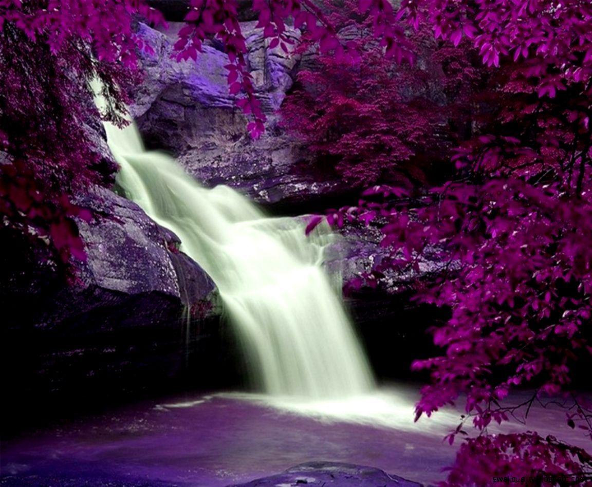 Purple Waterfall Wallpapers - Top Free Purple Waterfall Backgrounds ...