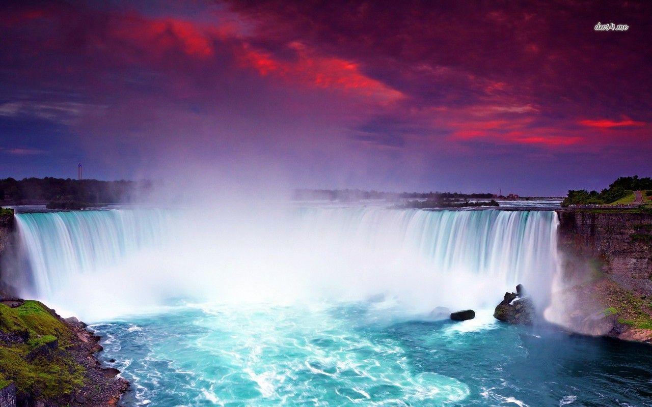 Purple Waterfall Wallpapers - Top Free Purple Waterfall Backgrounds ...