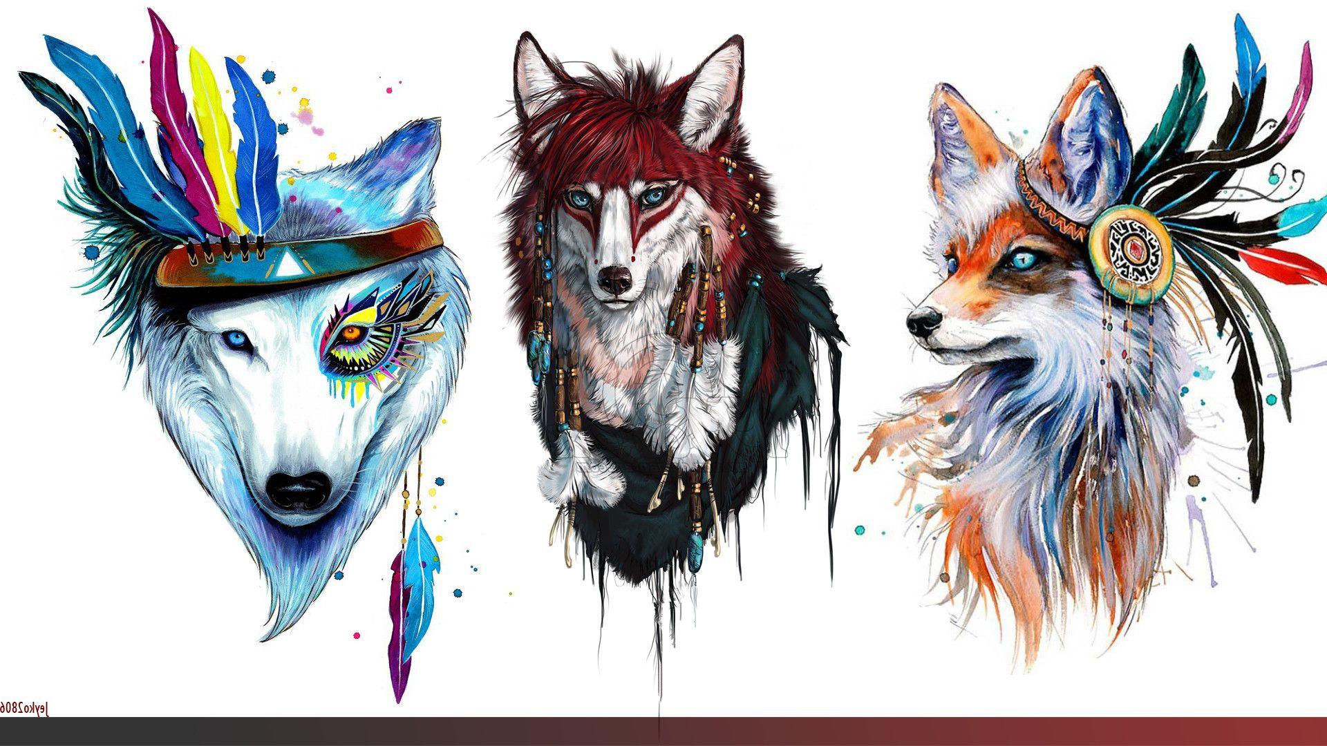 Wolf Art HD Wallpapers - Top Free Wolf Art HD Backgrounds - WallpaperAccess