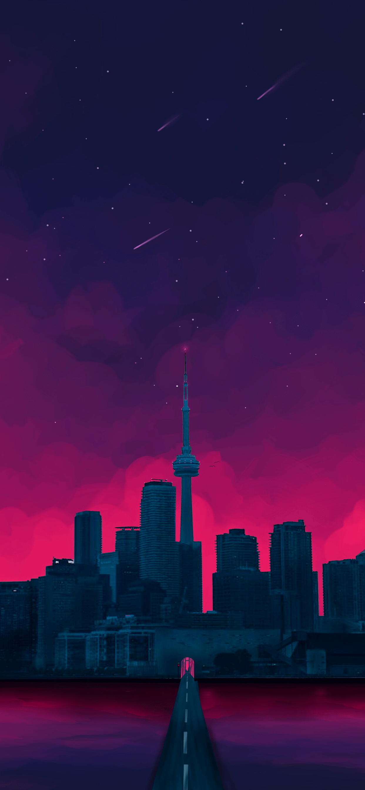 Pink Skyline Wallpapers - Top Free Pink Skyline Backgrounds ...