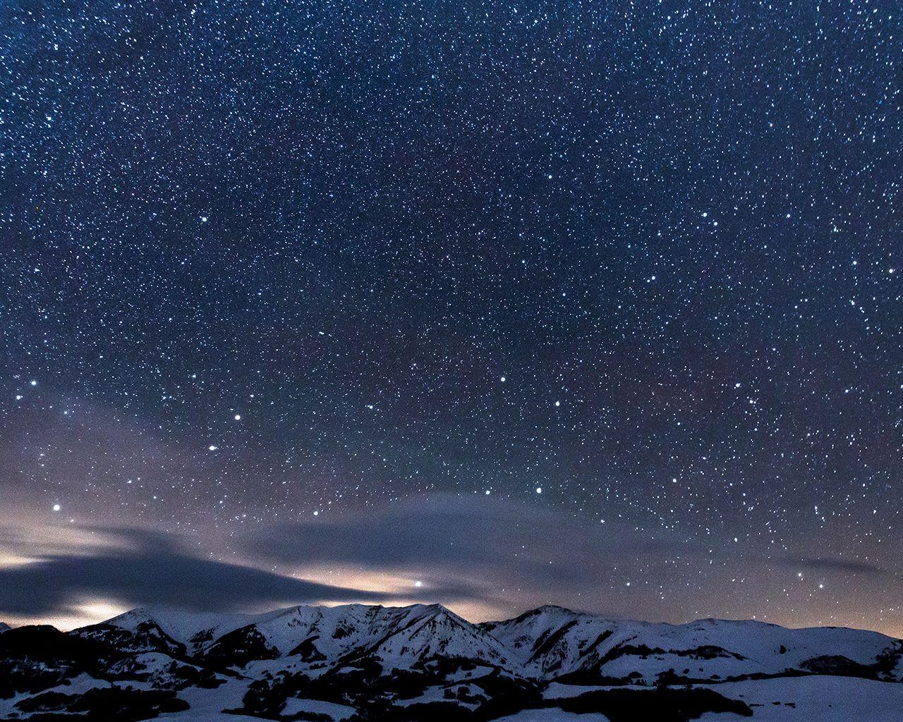 Snow Night Sky Wallpapers - Top Free Snow Night Sky Backgrounds - WallpaperAccess