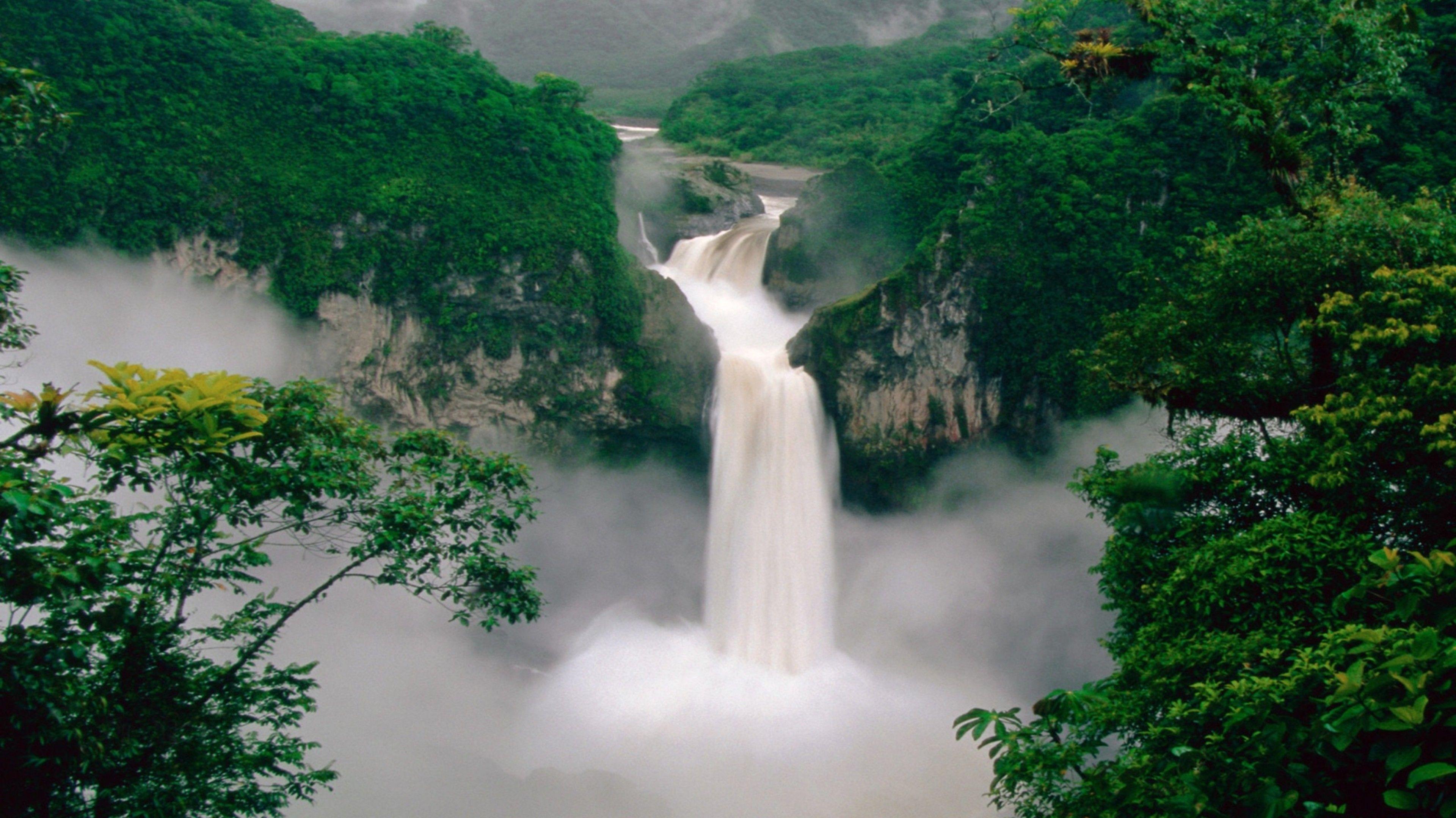 Forest Waterfall Desktop Wallpapers - Top Free Forest Waterfall Desktop ...