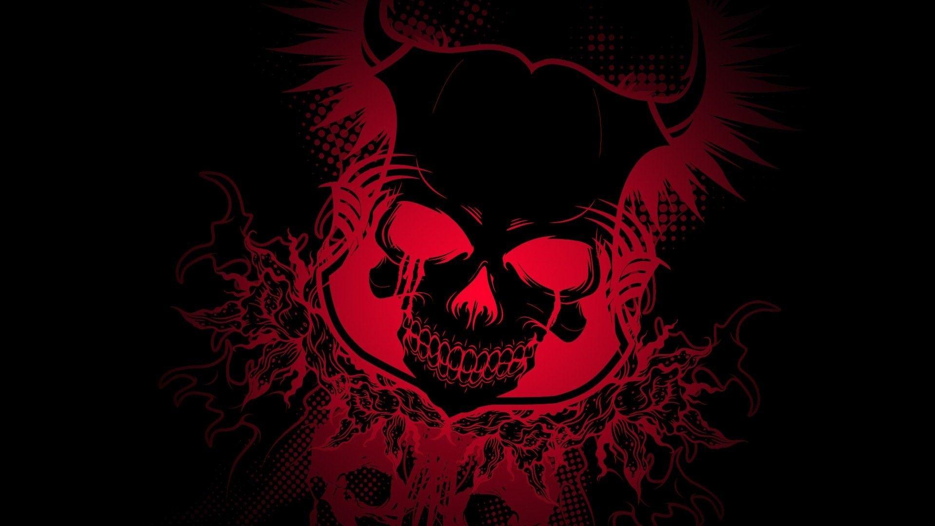 Dark Red Skull Wallpapers - Top Free Dark Red Skull Backgrounds ...