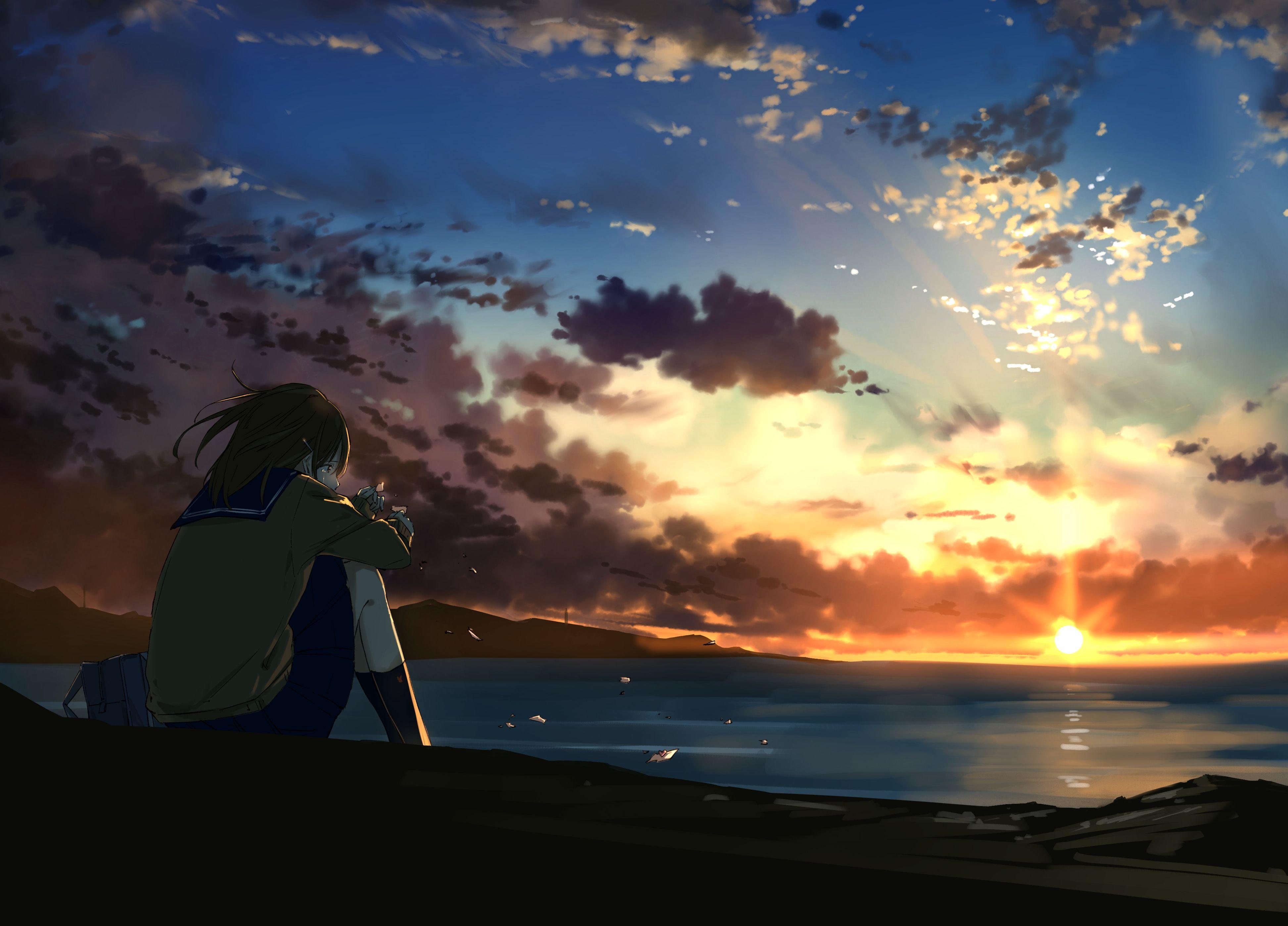 Anime Crying Scenery Wallpapers - Top Free Anime Crying Scenery ...