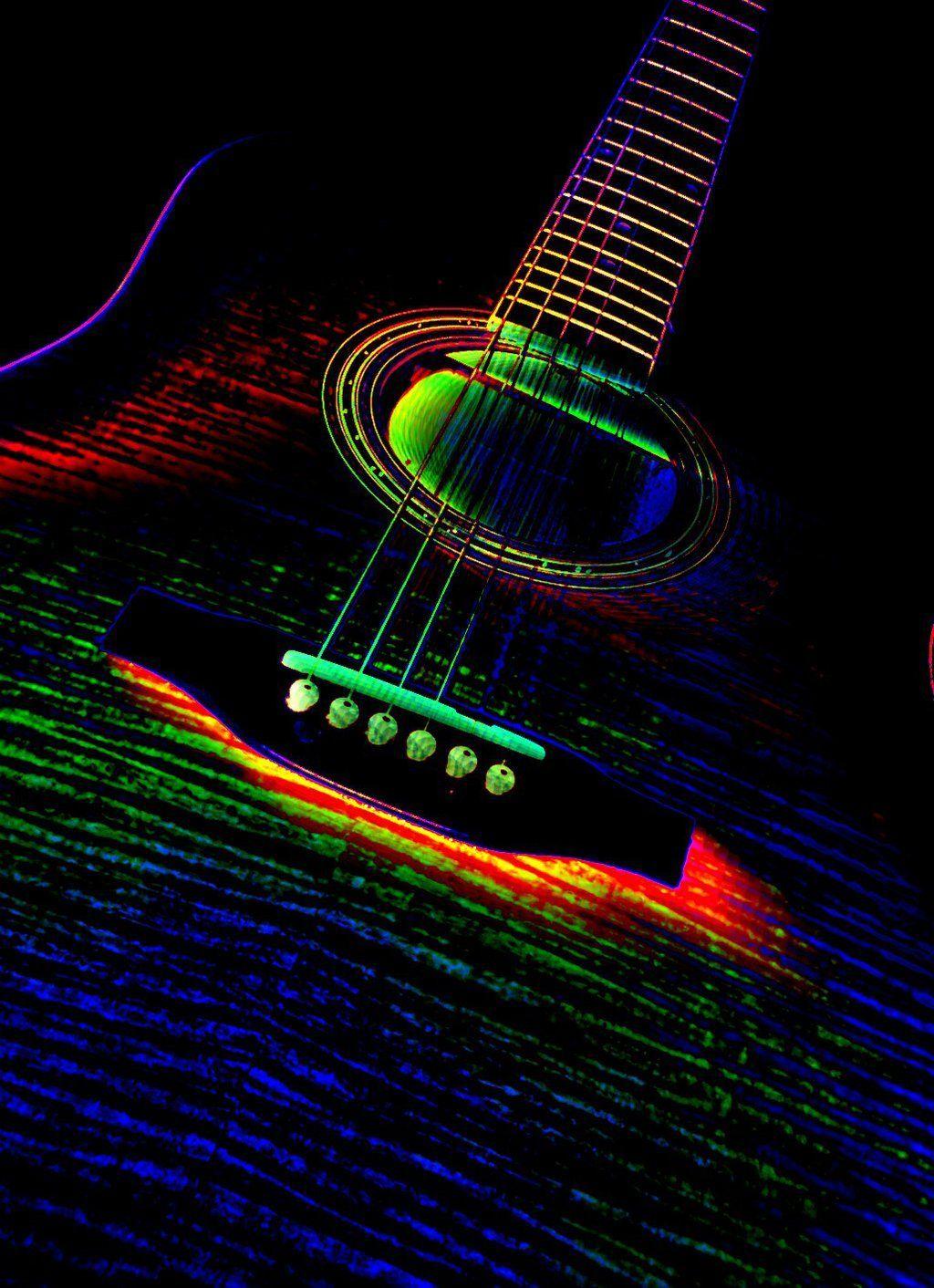 Neon Guitar Wallpapers - Top Free Neon Guitar Backgrounds - WallpaperAccess