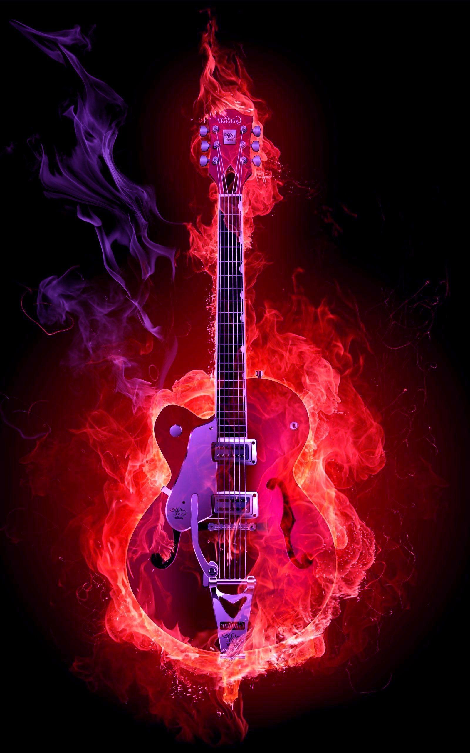 Neon Guitar Wallpapers - Top Free Neon Guitar Backgrounds - WallpaperAccess