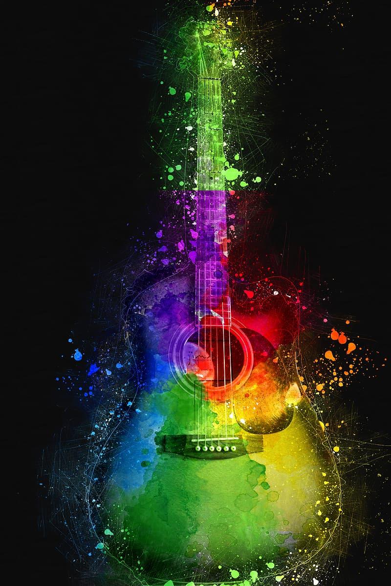 Neon Guitar Wallpapers - Top Free Neon Guitar Backgrounds - WallpaperAccess