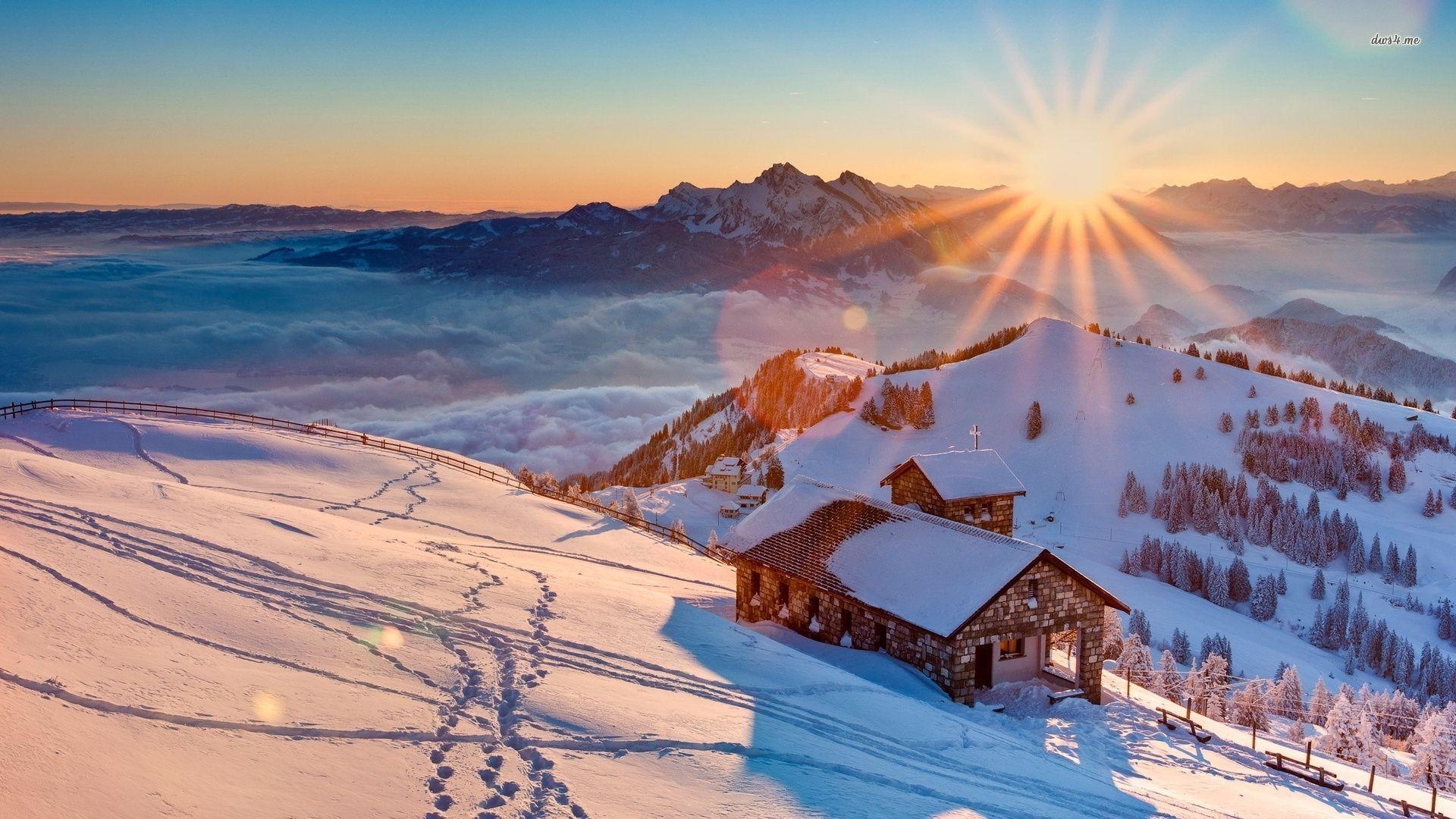 Sunrise Snow Wallpapers - Top Free Sunrise Snow Backgrounds ...