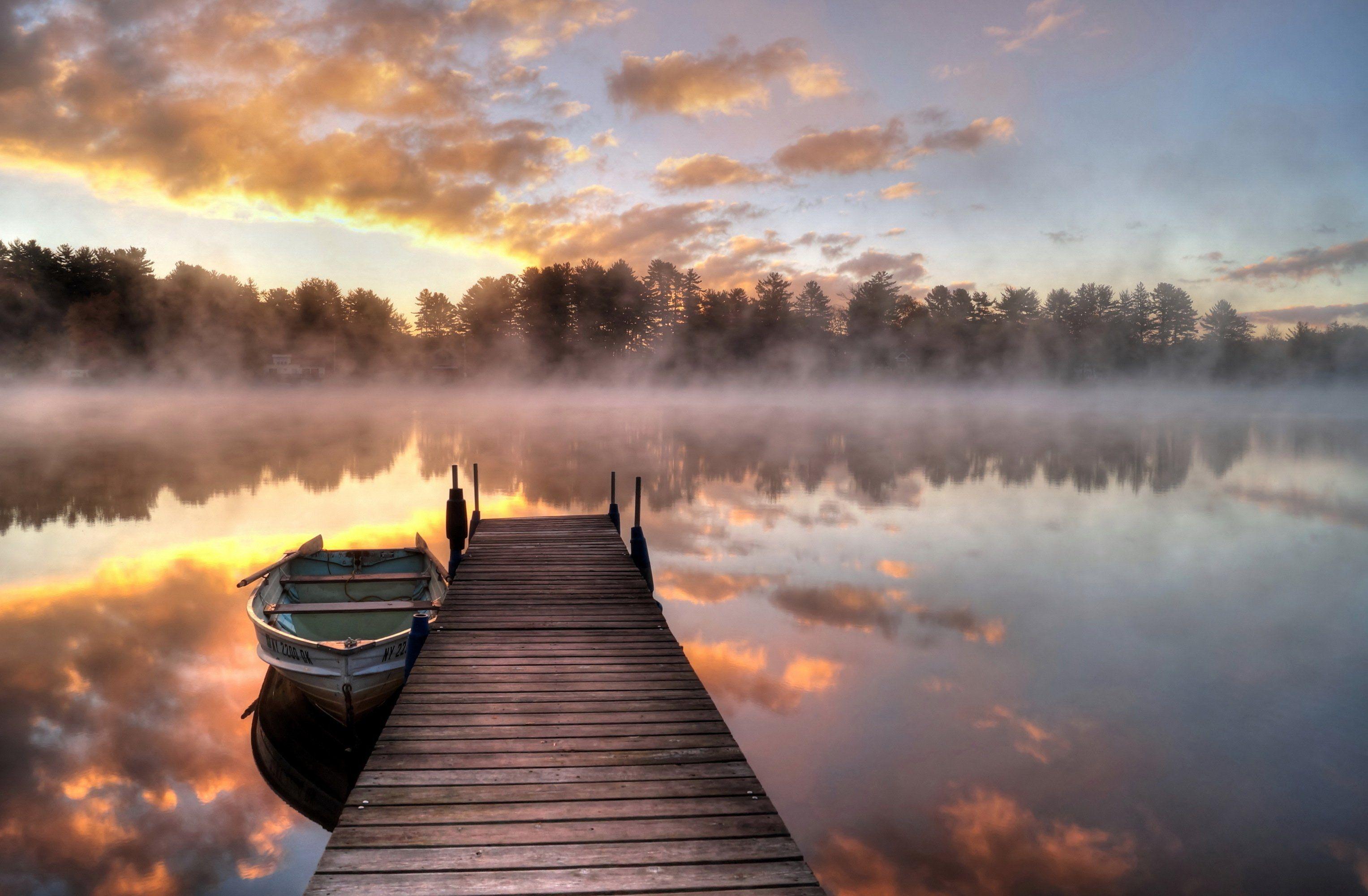 Lake Dock Sunset Wallpapers - Top Free Lake Dock Sunset Backgrounds ...