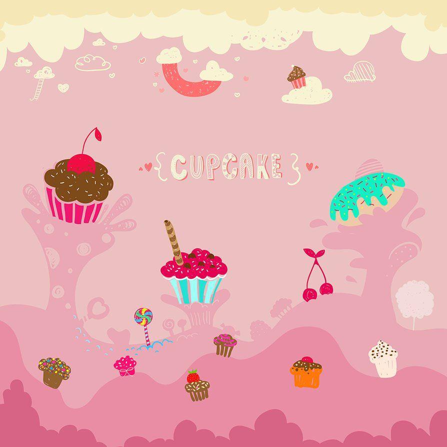Cartoon Cupcake Wallpapers - Top Free Cartoon Cupcake Backgrounds ...