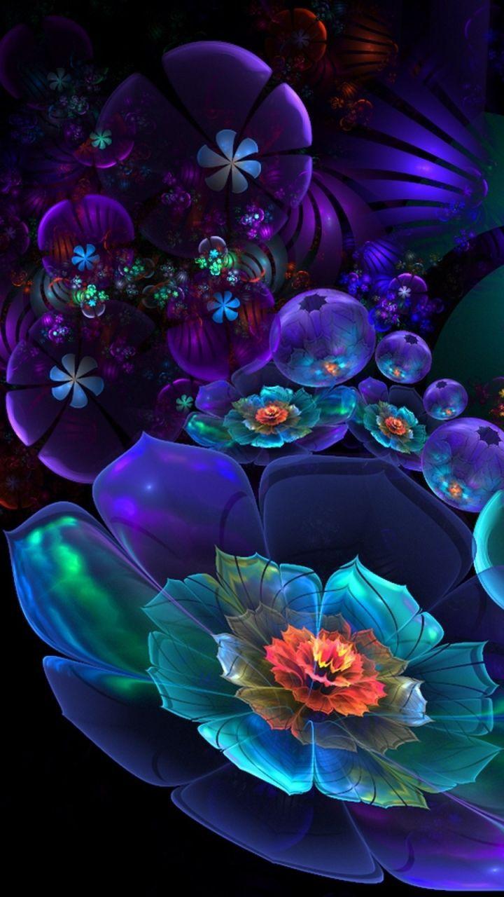Neon Abstract Flower Wallpapers - Top Free Neon Abstract Flower ...