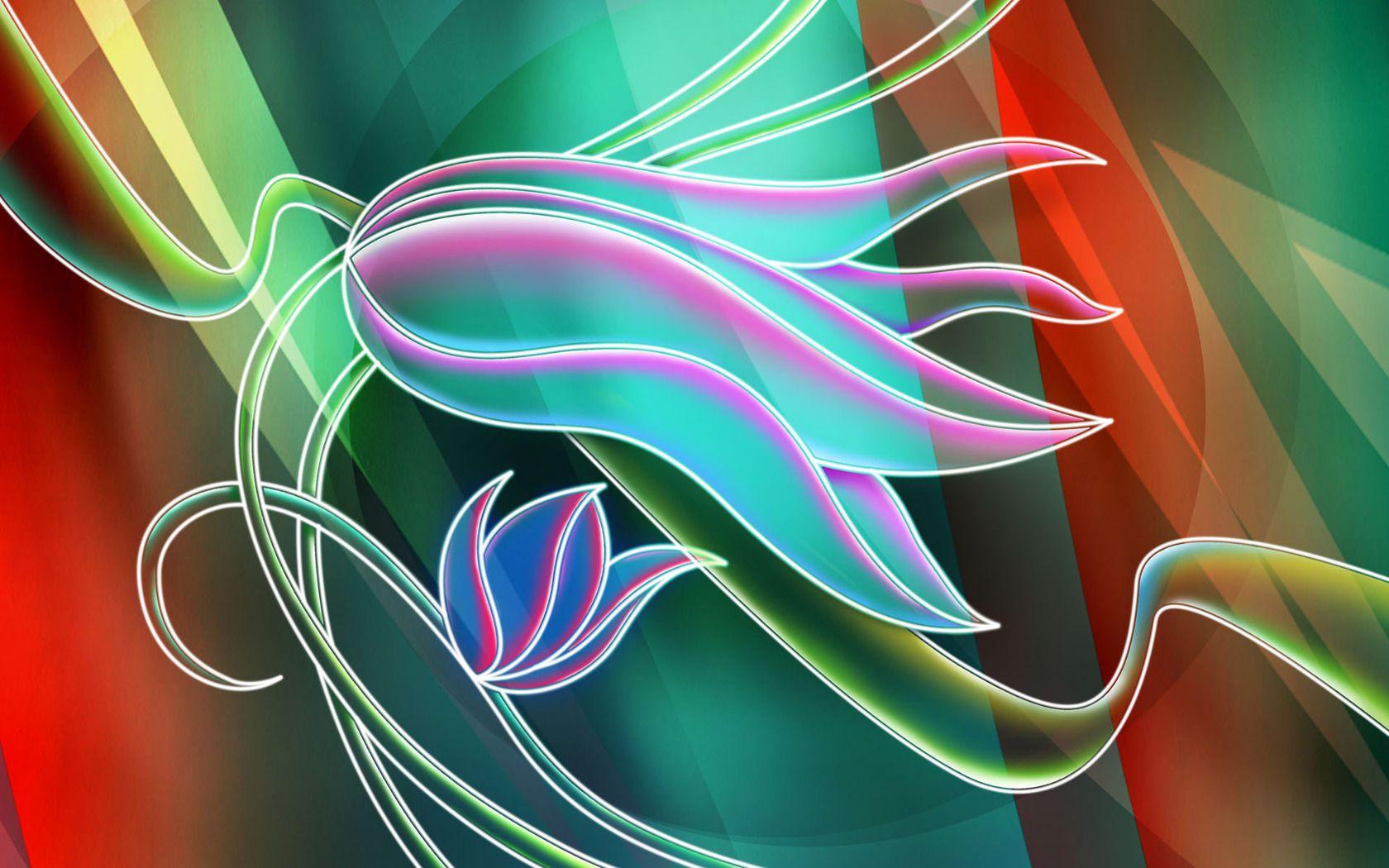 Neon Abstract Flower Wallpapers - Top Free Neon Abstract Flower ...