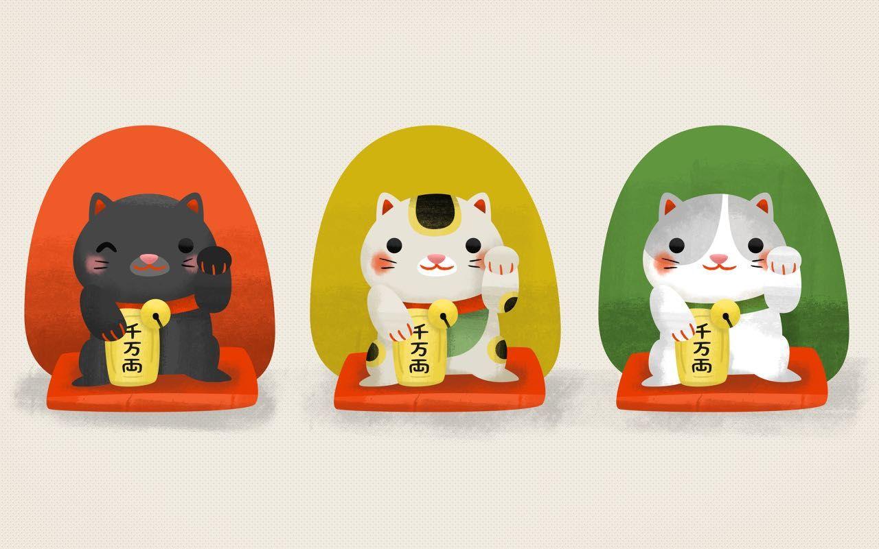 Fortune Cat Wallpapers - Top Free Fortune Cat Backgrounds - WallpaperAccess