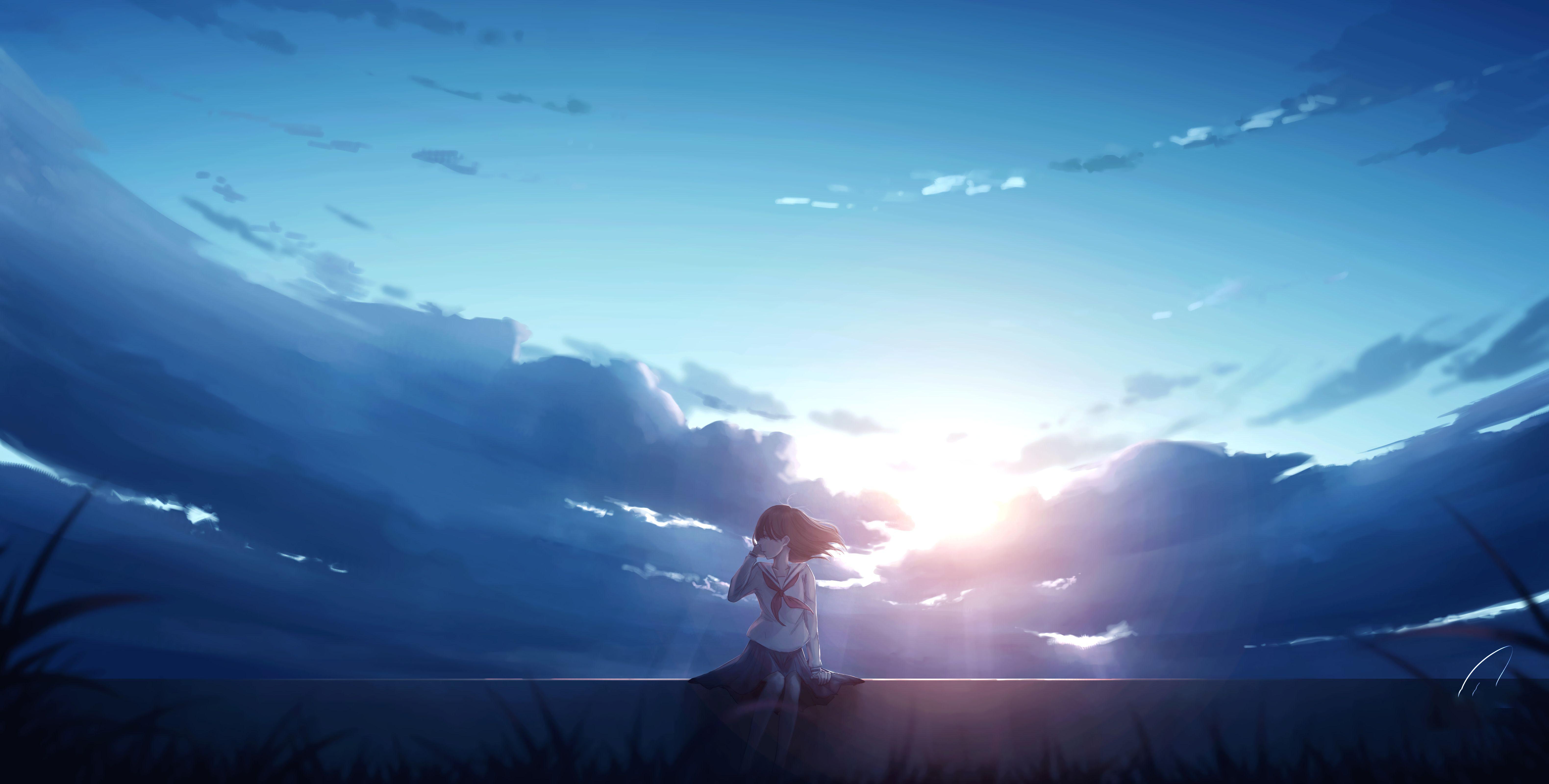 Anime Alone Wallpapers - Top Free Anime Alone Backgrounds - WallpaperAccess
