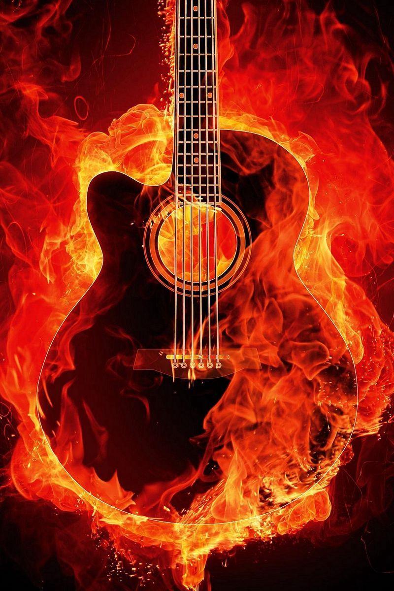 Flaming Guitar Wallpapers - Top Free Flaming Guitar Backgrounds ...