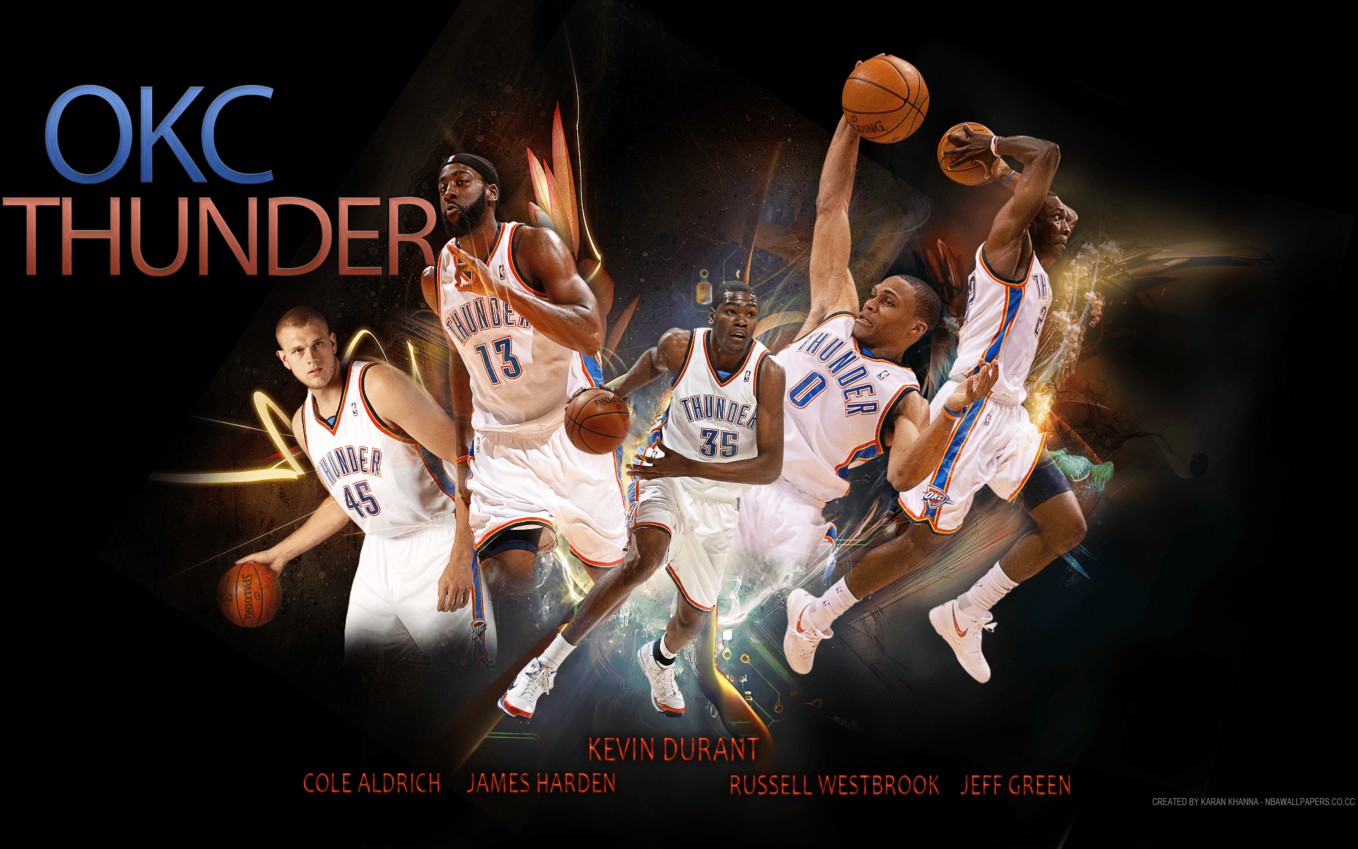 Thunder Basketball Wallpapers - Top Free Thunder Basketball Backgrounds ...