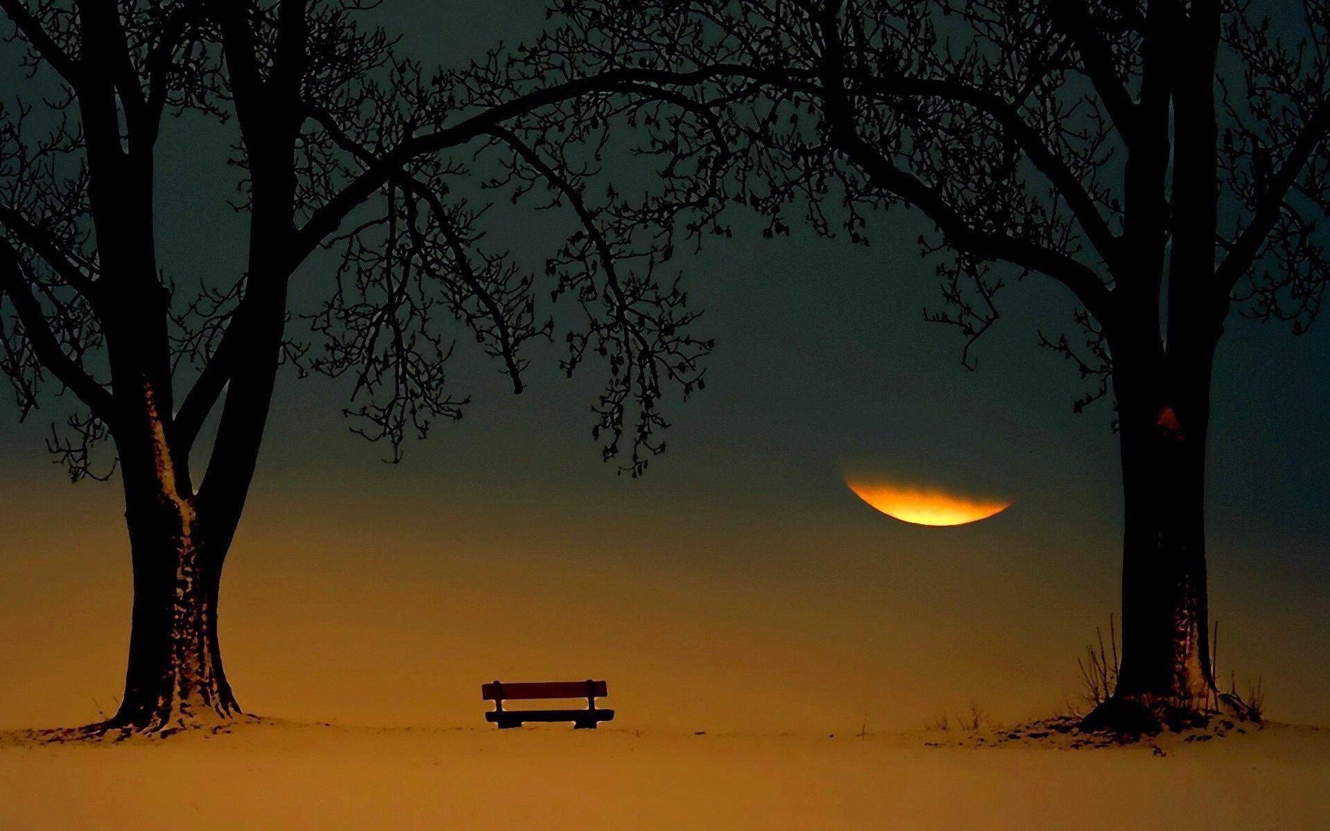 Beautiful Winter Moon Wallpapers - Top Free Beautiful Winter Moon ...