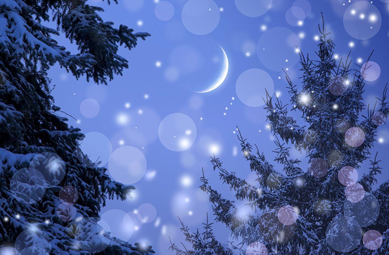Beautiful Winter Moon Wallpapers - Top Free Beautiful Winter Moon ...