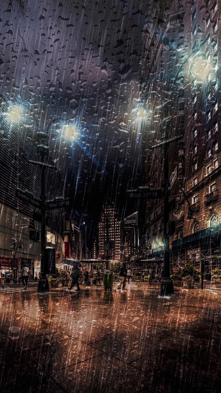 New York City Rain Wallpapers - Top Free New York City Rain Backgrounds ...
