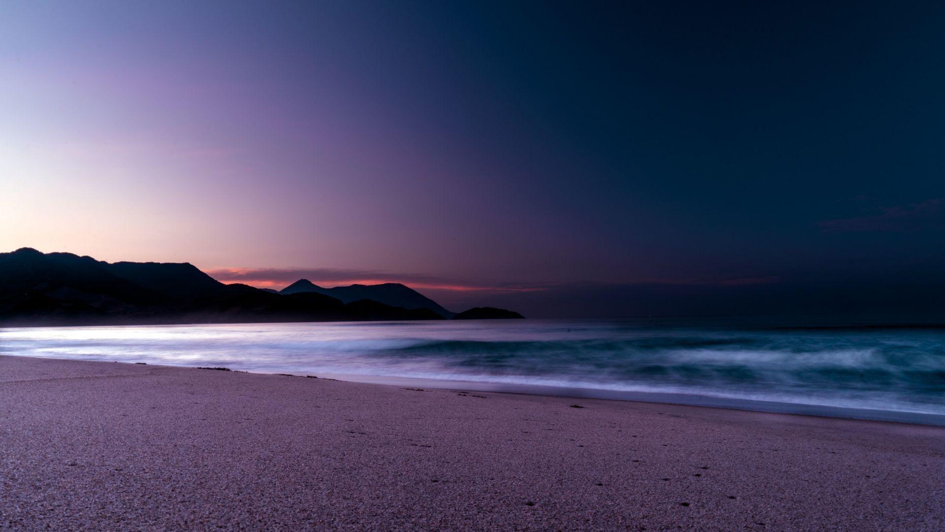 Purple Beach Sunset Desktop Wallpapers - Top Free Purple Beach Sunset ...