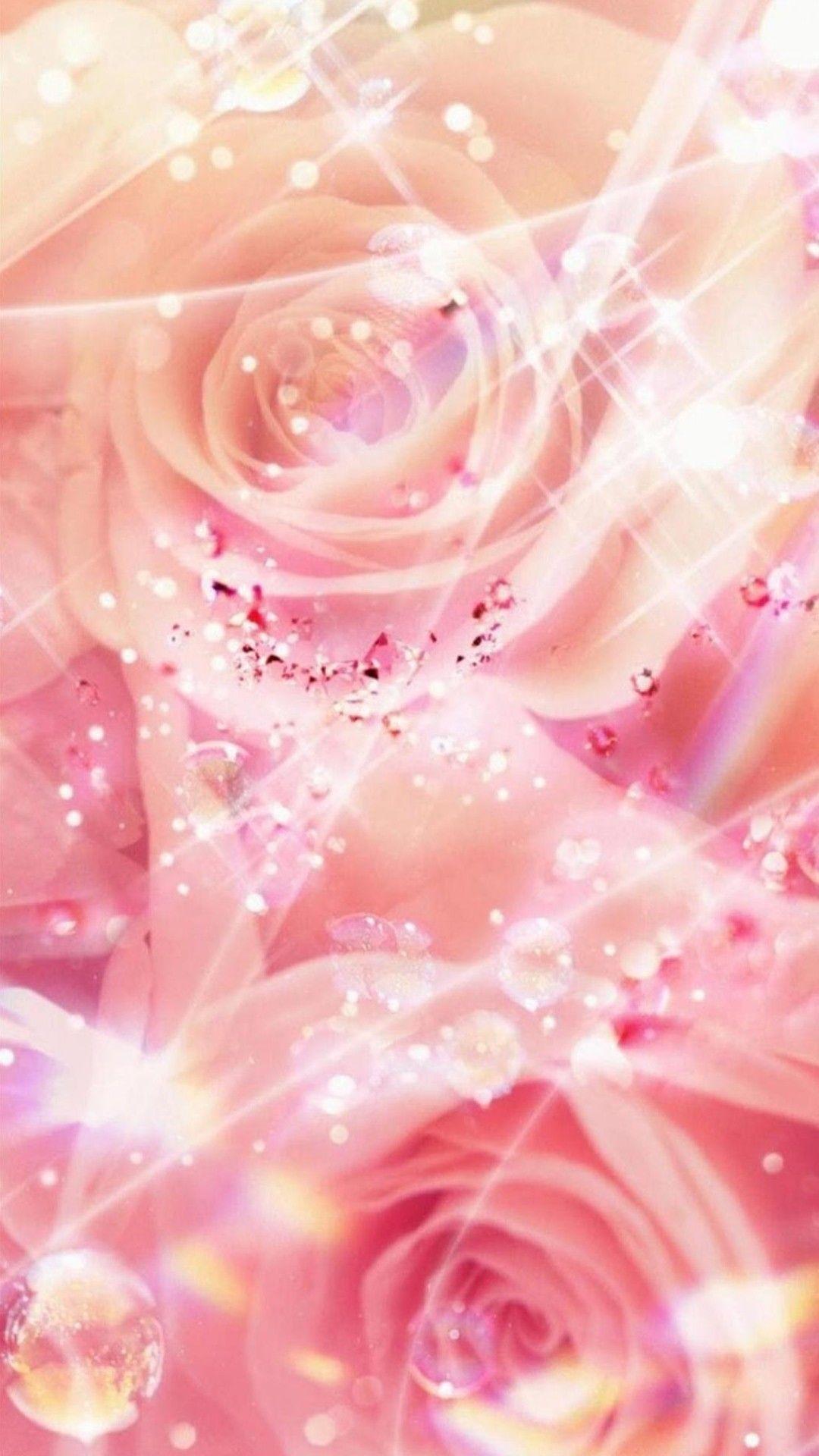 Pink Rose Glitter Wallpapers - Top Free Pink Rose Glitter Backgrounds ...