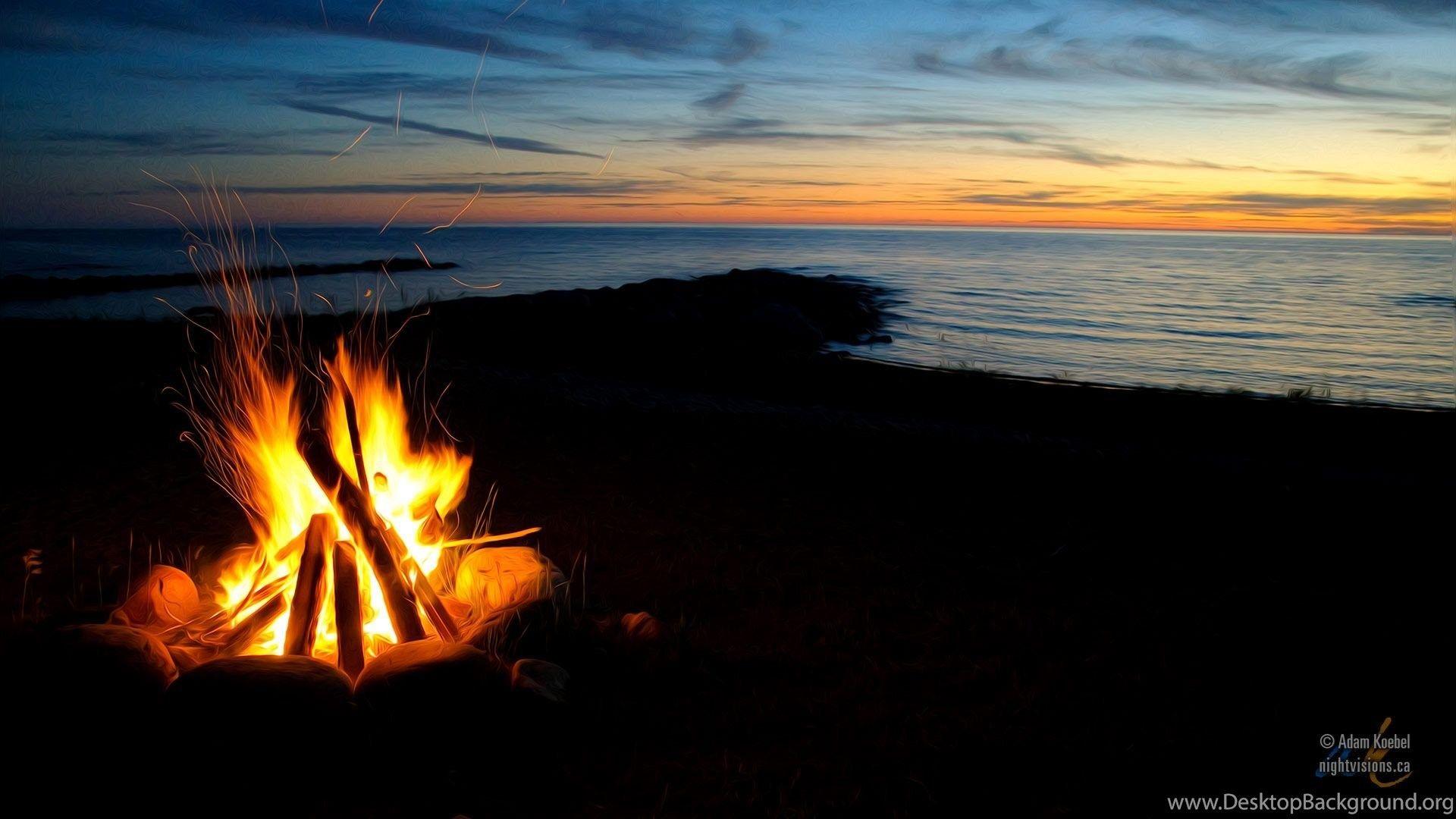 Beach Fire Wallpapers - Top Free Beach Fire Backgrounds - WallpaperAccess