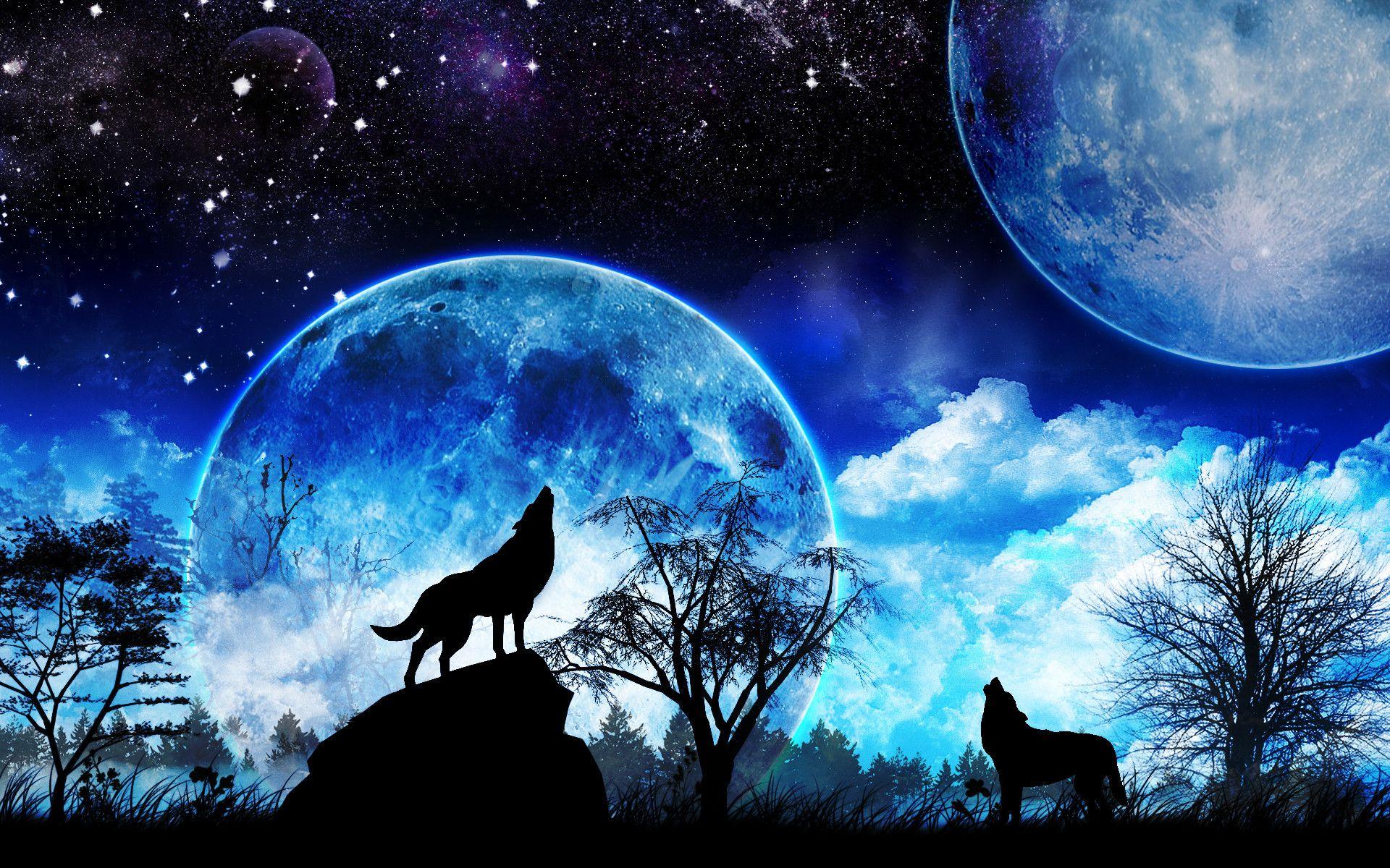 Moon and Galaxy Wallpapers - Top Free Moon and Galaxy Backgrounds ...