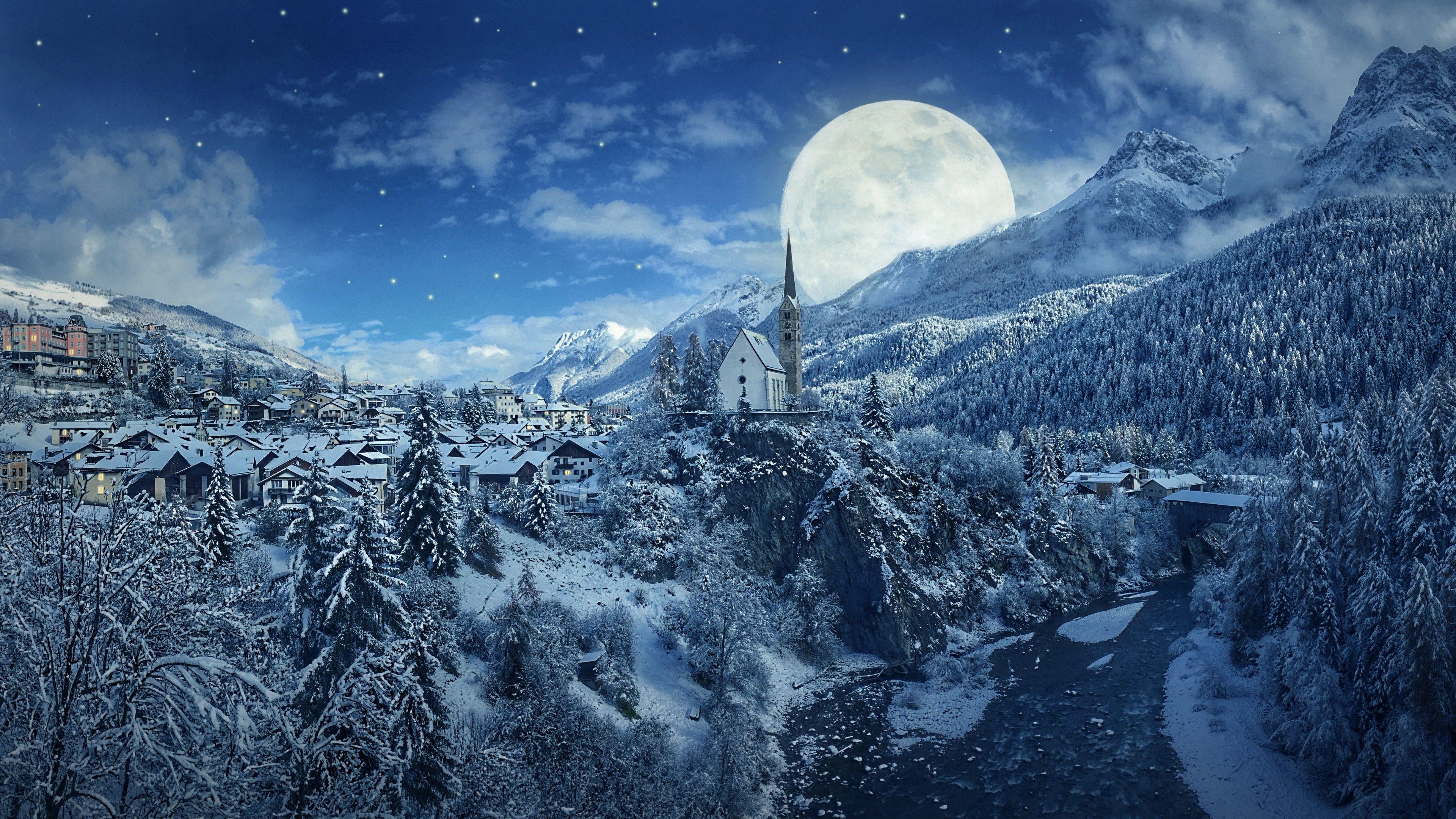 Forest Snow Winter HD Wallpapers - Top Free Forest Snow Winter HD ...