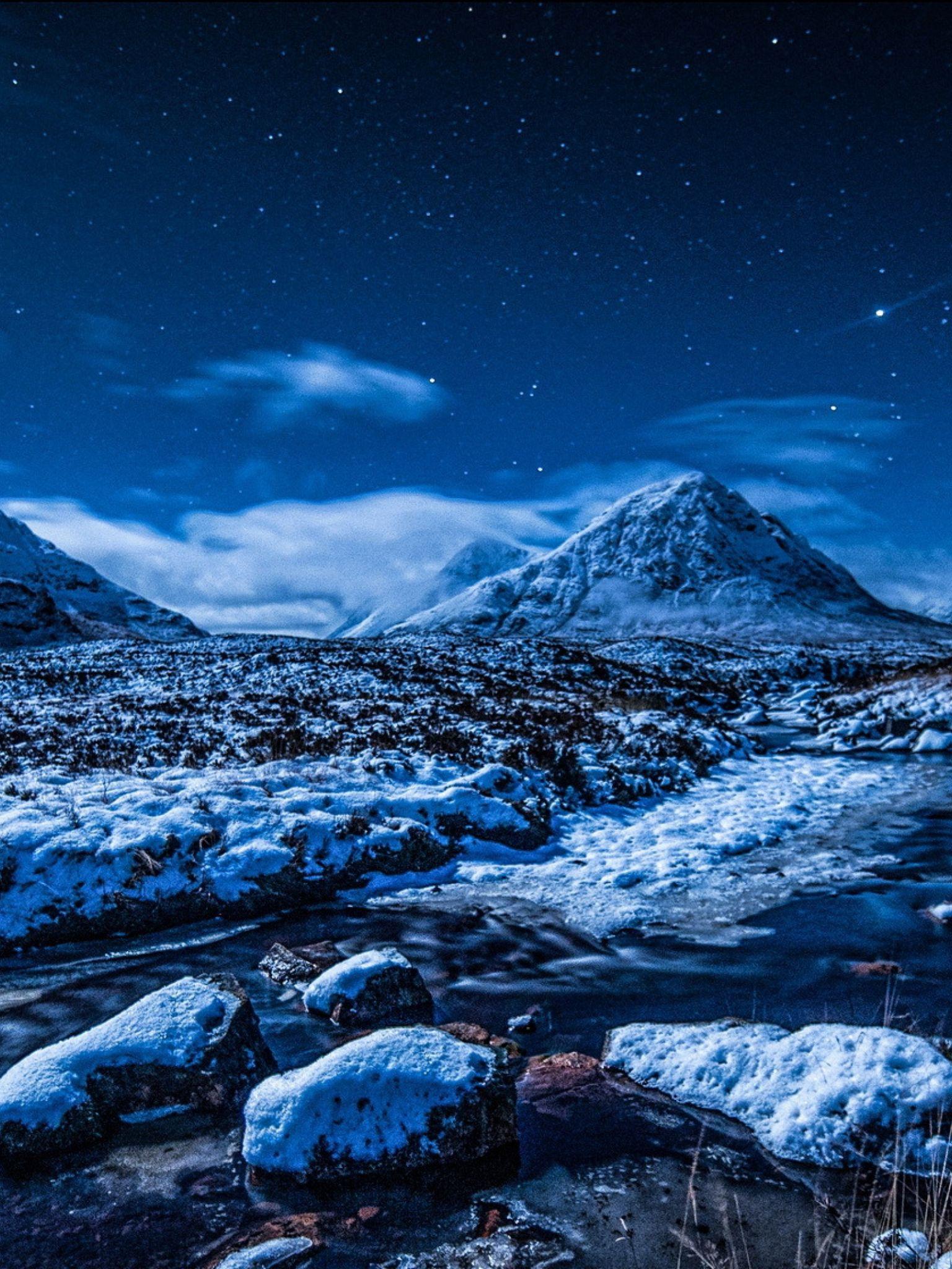 4K Snow Night Wallpapers - Top Free 4K Snow Night Backgrounds ...