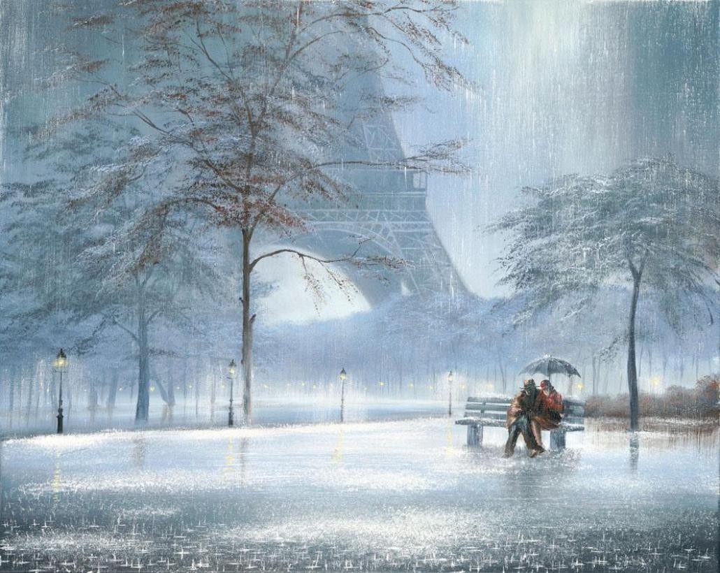 Winter Painting Wallpapers - Top Free Winter Painting Backgrounds ...