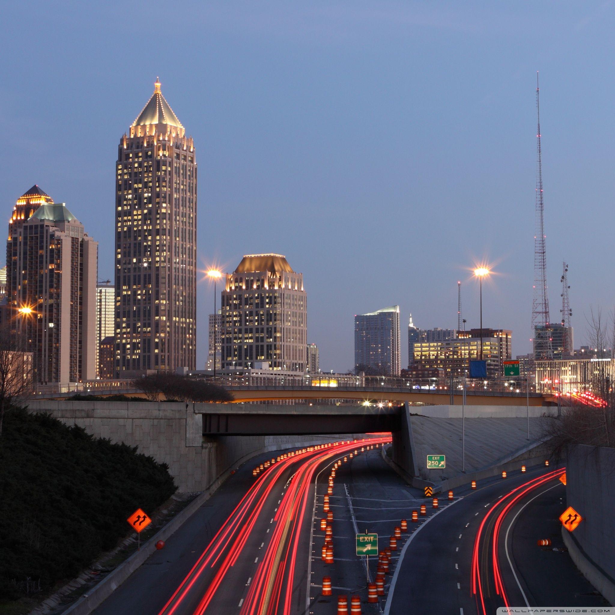 Atlanta Skyline Wallpapers - Top Free Atlanta Skyline Backgrounds ...