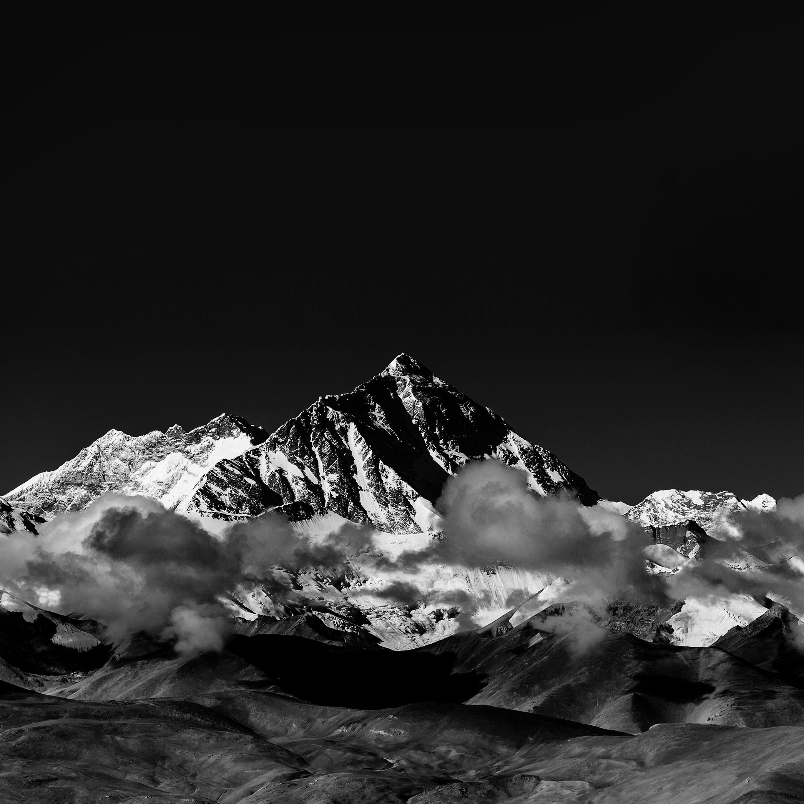 Black and White Mountain Snow Wallpapers - Top Free Black and White ...