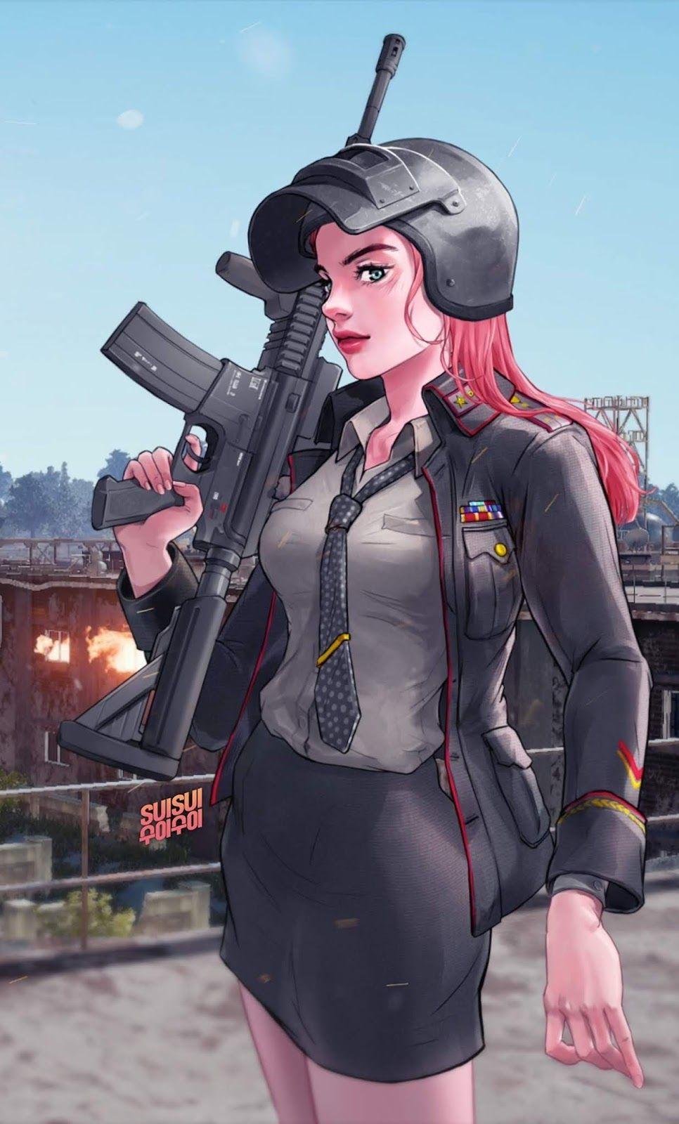 PUBG Girl Anime Wallpapers - Top Free PUBG Girl Anime Backgrounds ...