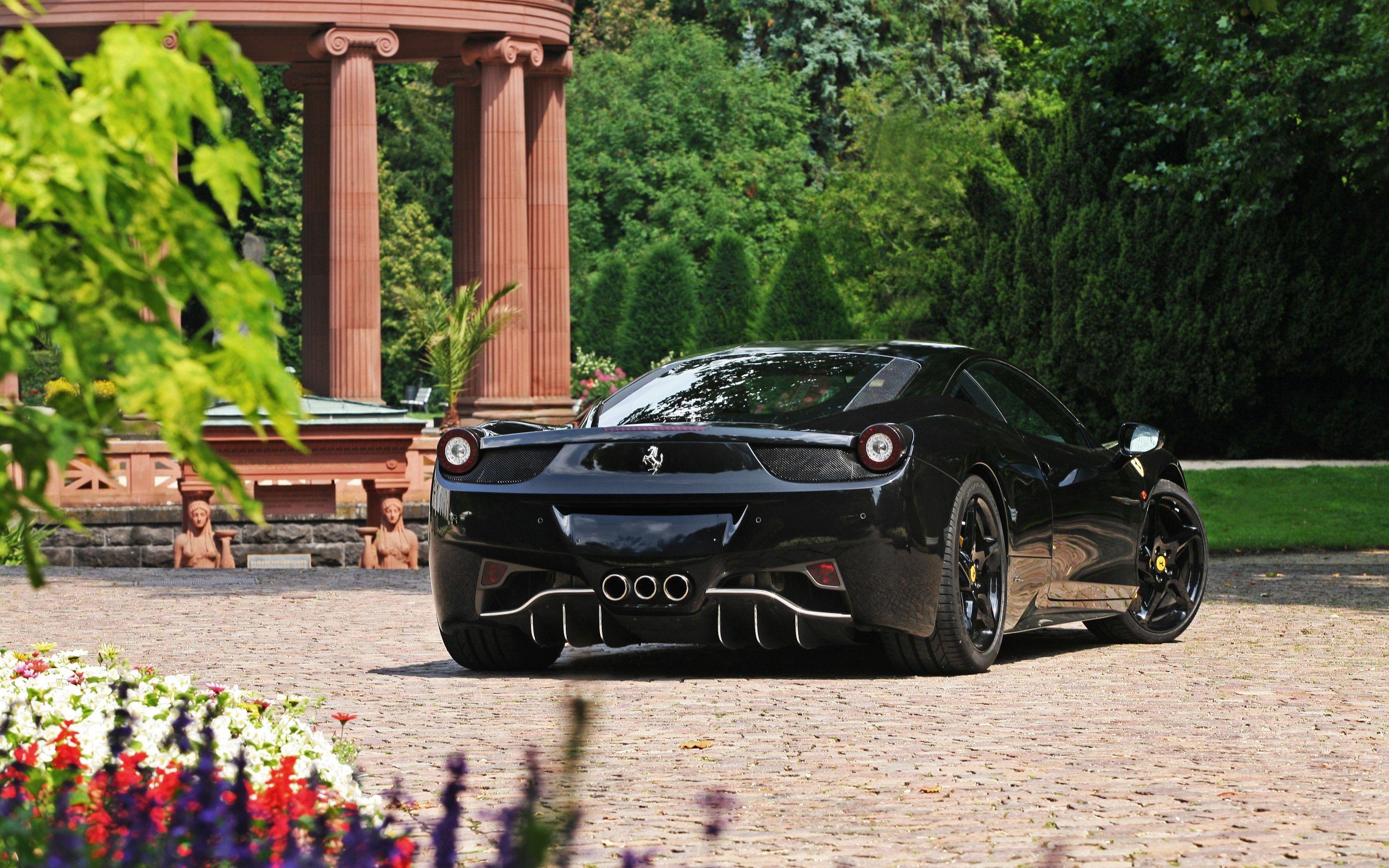 Ferrari 458 Black Wallpaper