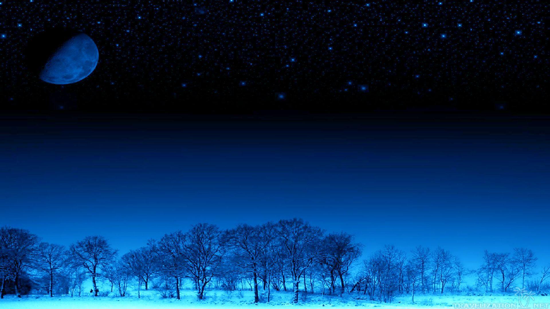 Winter Night Sky HD Wallpapers - Top Free Winter Night Sky HD ...