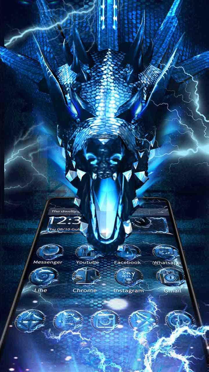 Blue Fire Dragon HD Wallpapers - Top Free Blue Fire Dragon HD ...