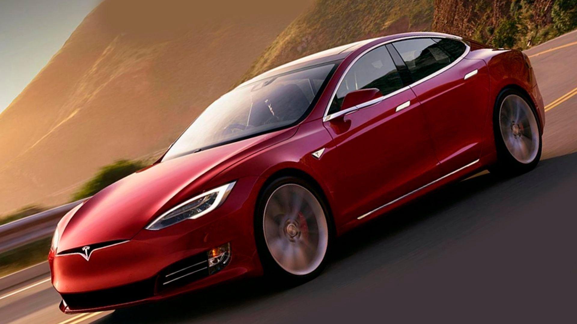 Red Tesla Model S Wallpapers - Top Free Red Tesla Model S Backgrounds ...