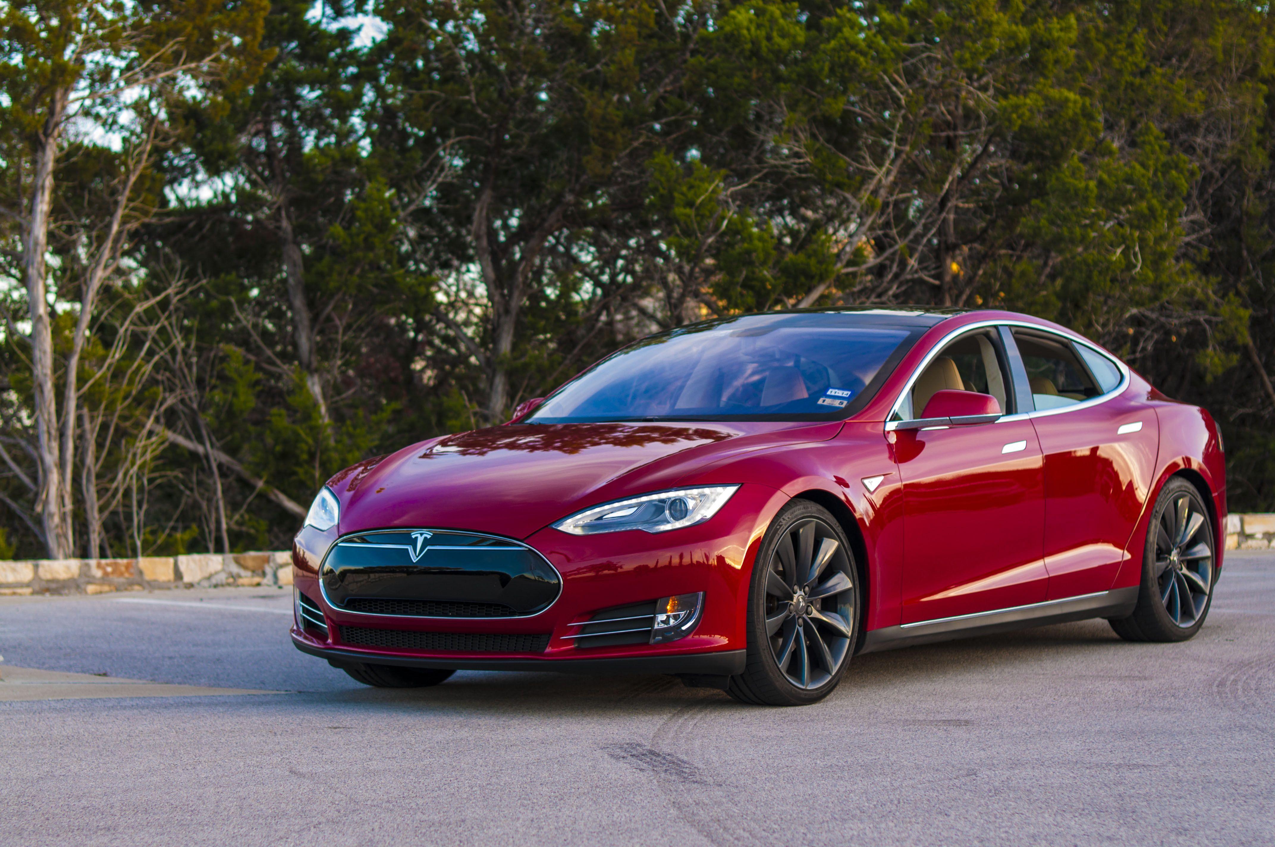 Red Tesla Model S Wallpapers - Top Free Red Tesla Model S Backgrounds ...