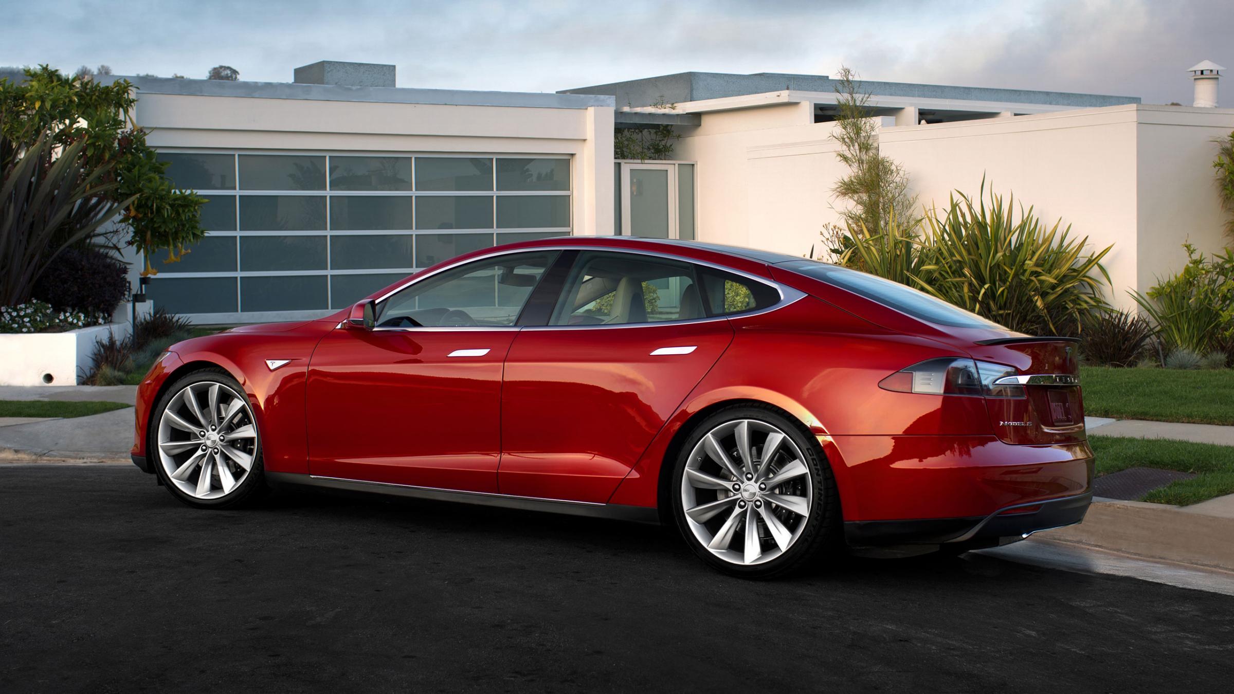 Red Tesla Model S Wallpapers - Top Free Red Tesla Model S Backgrounds ...