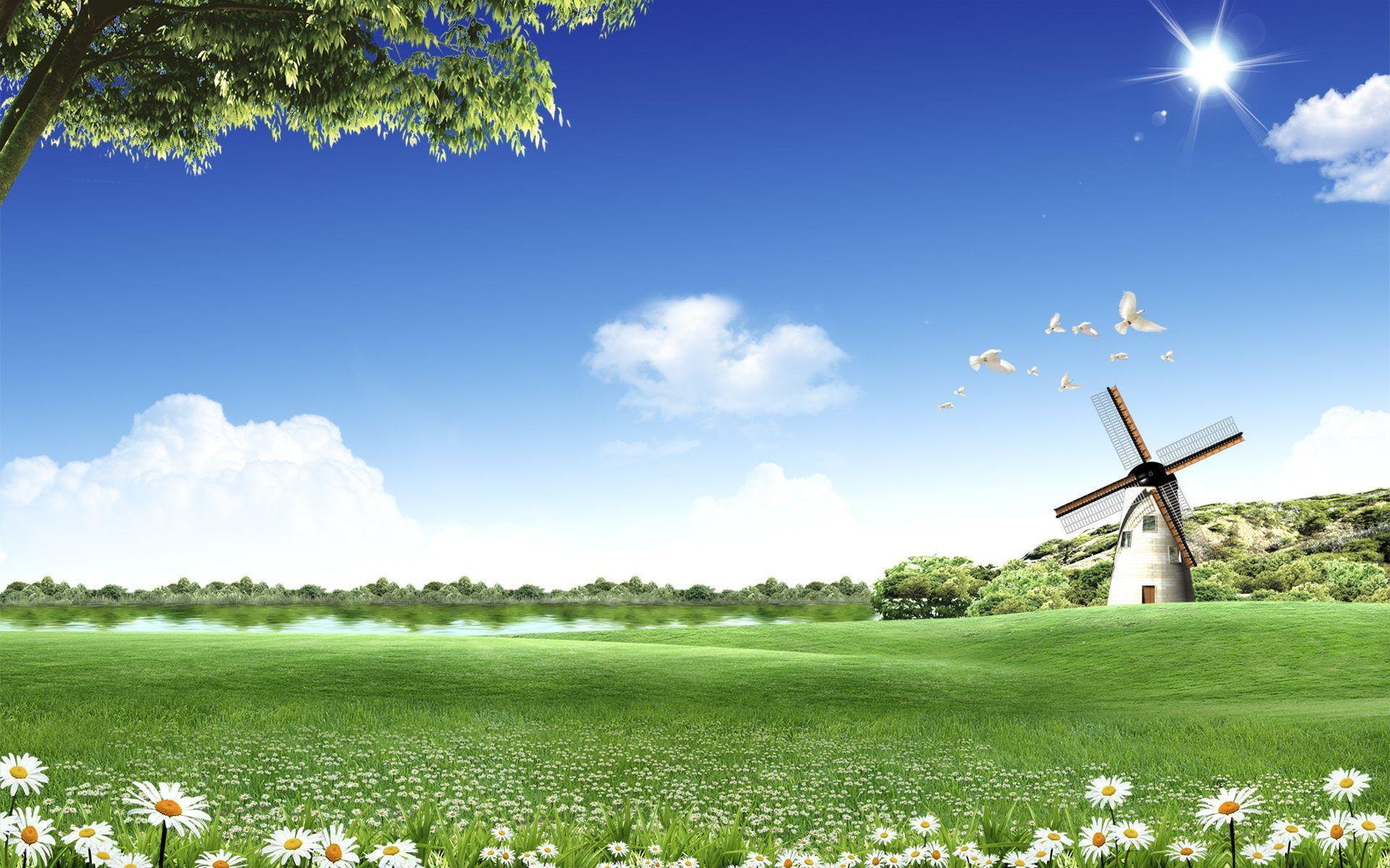 Sunny Landscape Desktop Wallpapers - Top Free Sunny Landscape Desktop ...