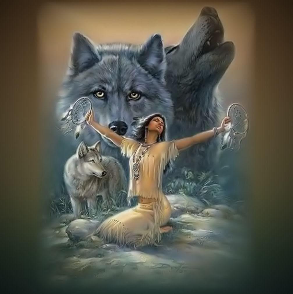 American Indian Wolf Wallpapers - Top Free American Indian Wolf ...