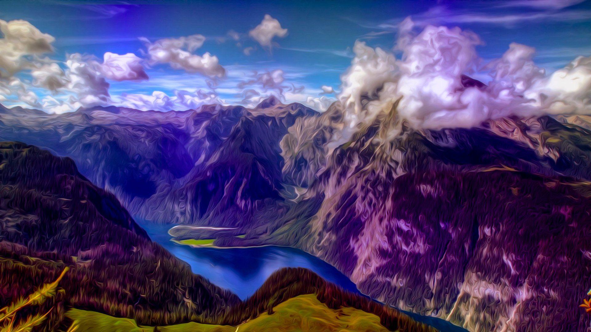 Psychedelic Mountain Wallpapers - Top Free Psychedelic Mountain ...