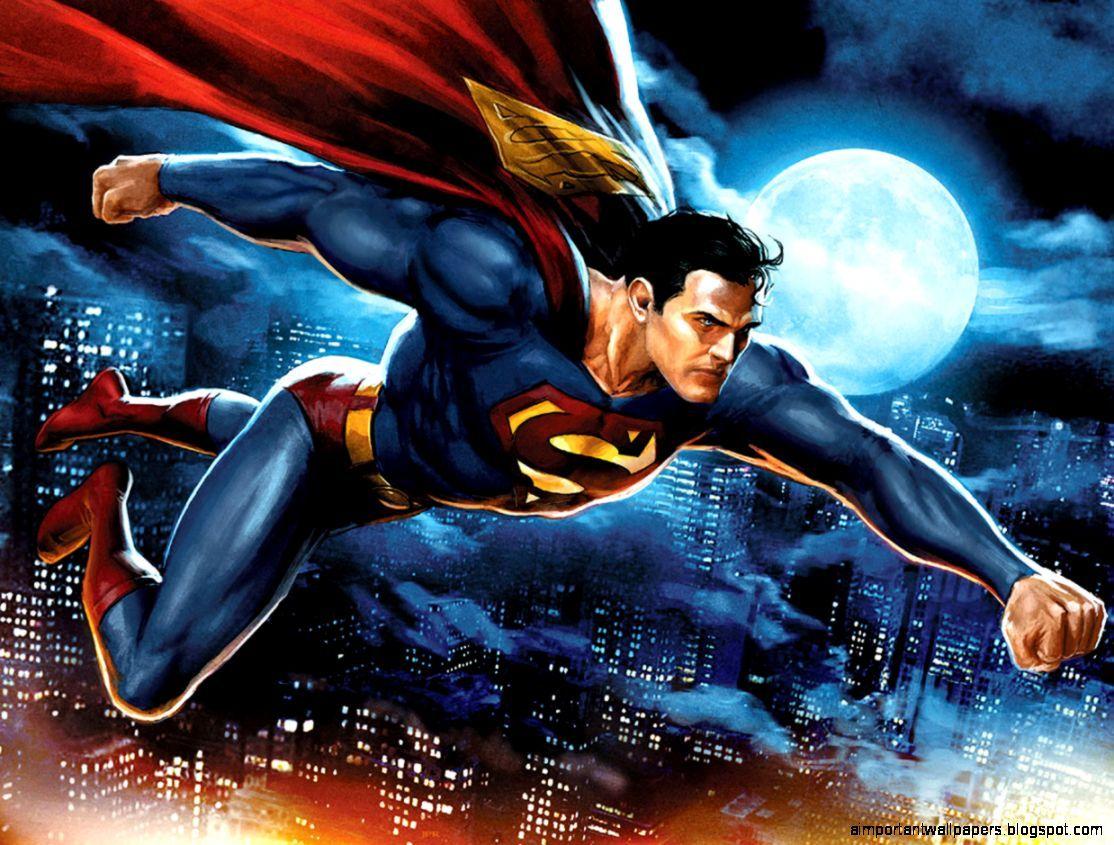 Superman Cartoon Wallpapers - Top Free Superman Cartoon Backgrounds ...