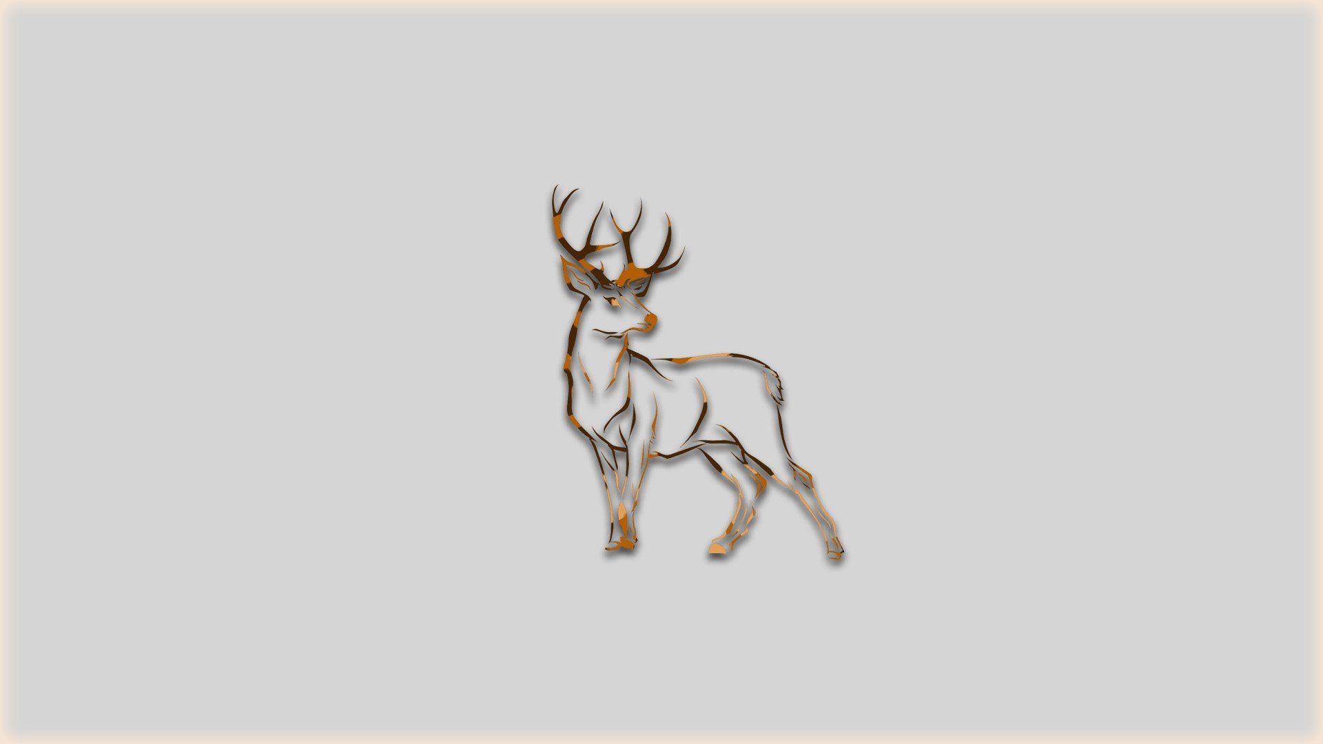 Minimalist Deer Wallpapers - Top Free Minimalist Deer Backgrounds ...