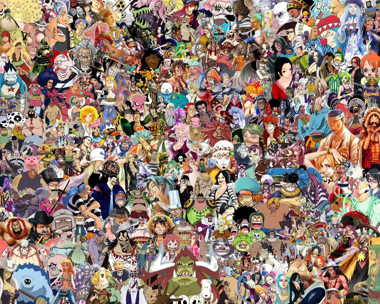 Anime Collage Wallpapers - Top Free Anime Collage Backgrounds ...