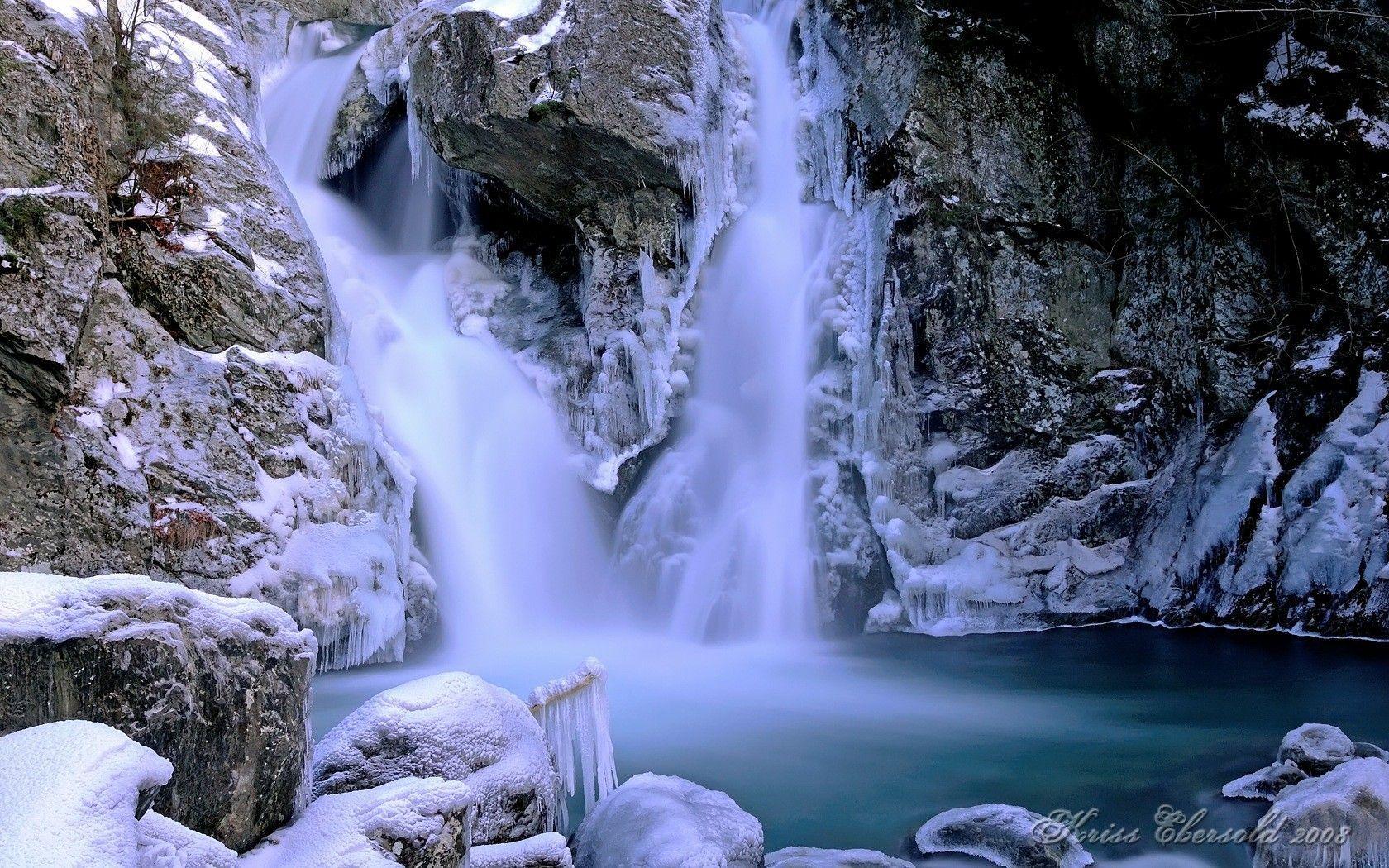 Snow Waterfall Wallpapers - Top Free Snow Waterfall Backgrounds ...