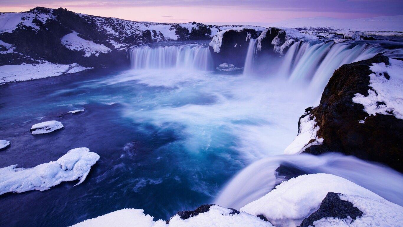 Snow Waterfall Wallpapers - Top Free Snow Waterfall Backgrounds ...